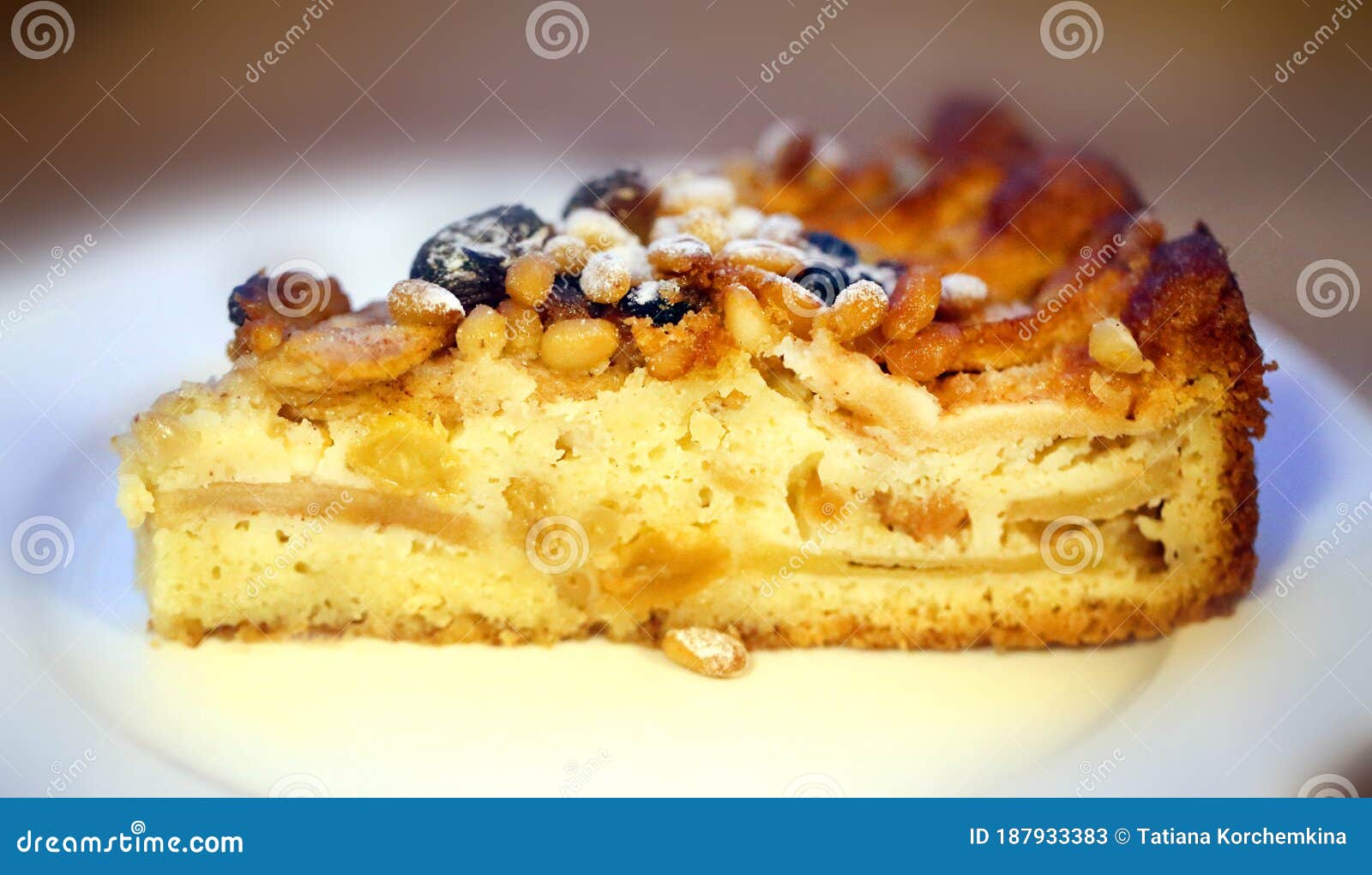 Photo Macro of a Delicious Apple Pie Stock Image - Image of baked ...