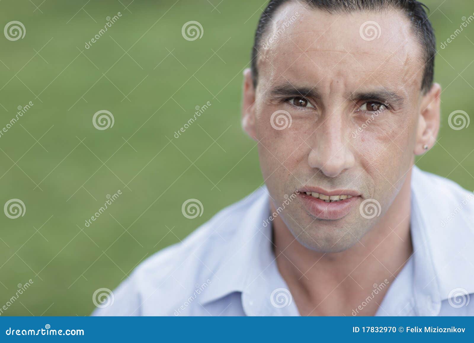 Photo of a Man on a Green Background Stock Photo - Image of composition ...