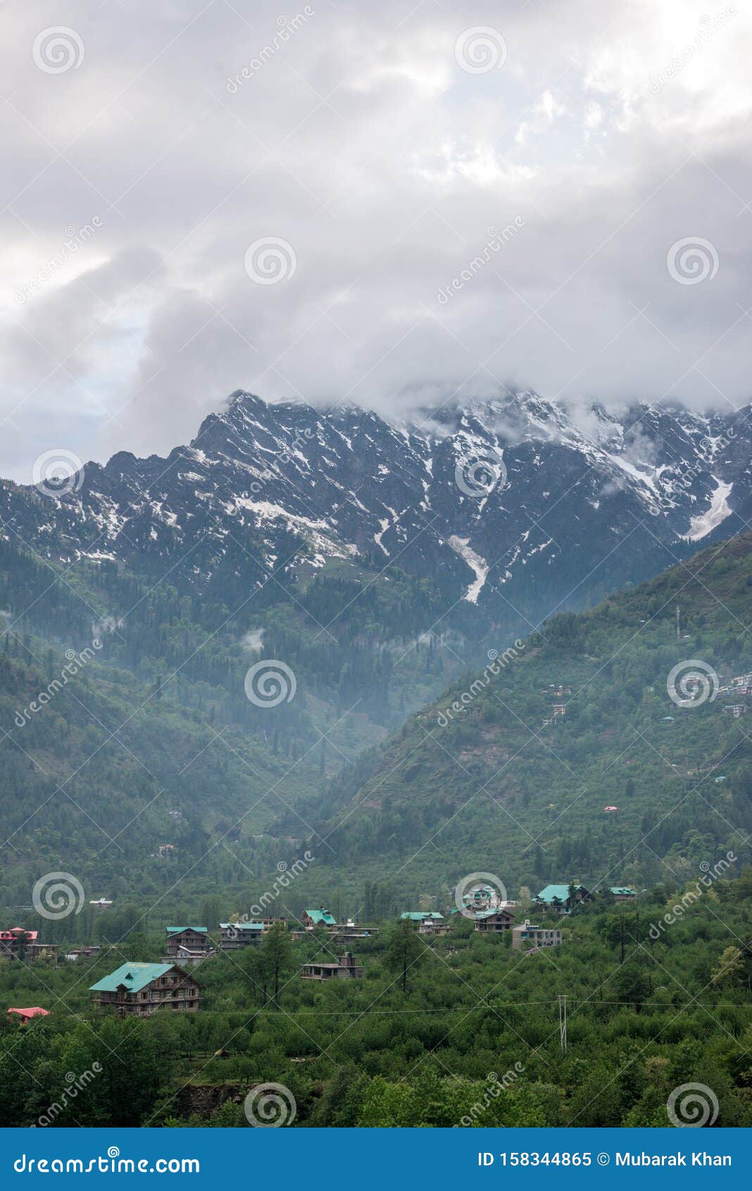 Photo of Manali City in Himachal Stock Image - Image of asia, thrilling ...
