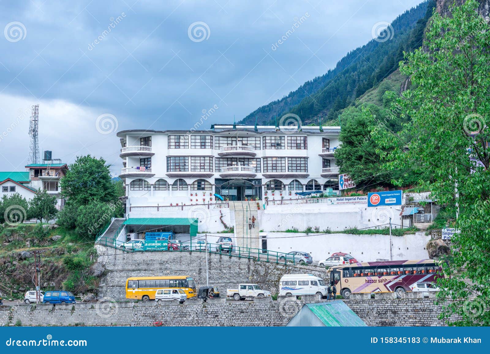 Photo of Manali City in Himachal Editorial Stock Photo - Image of wood ...