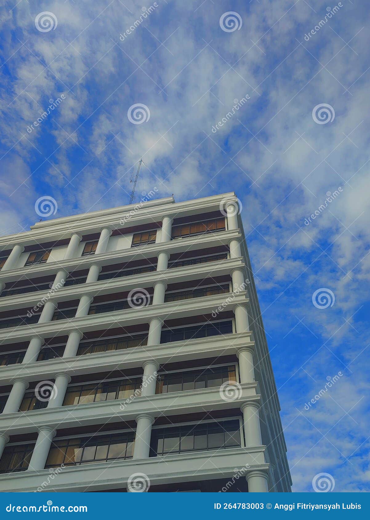 A Photo of a Medium-rise Building Stock Image - Image of rise ...