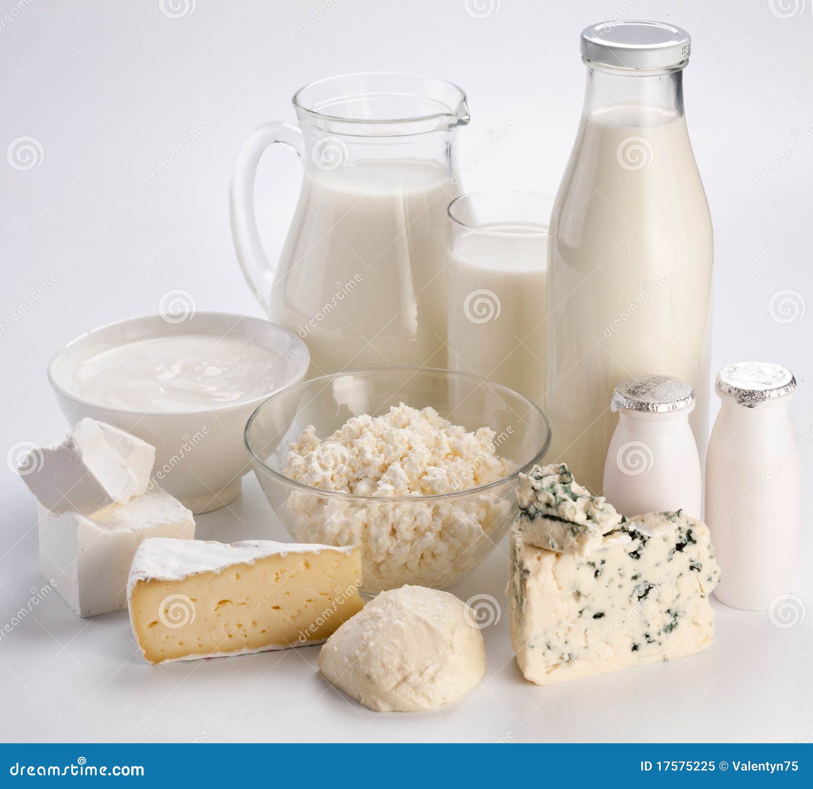 Photo of milk products. stock image. Image of milk, assortment - 17575225