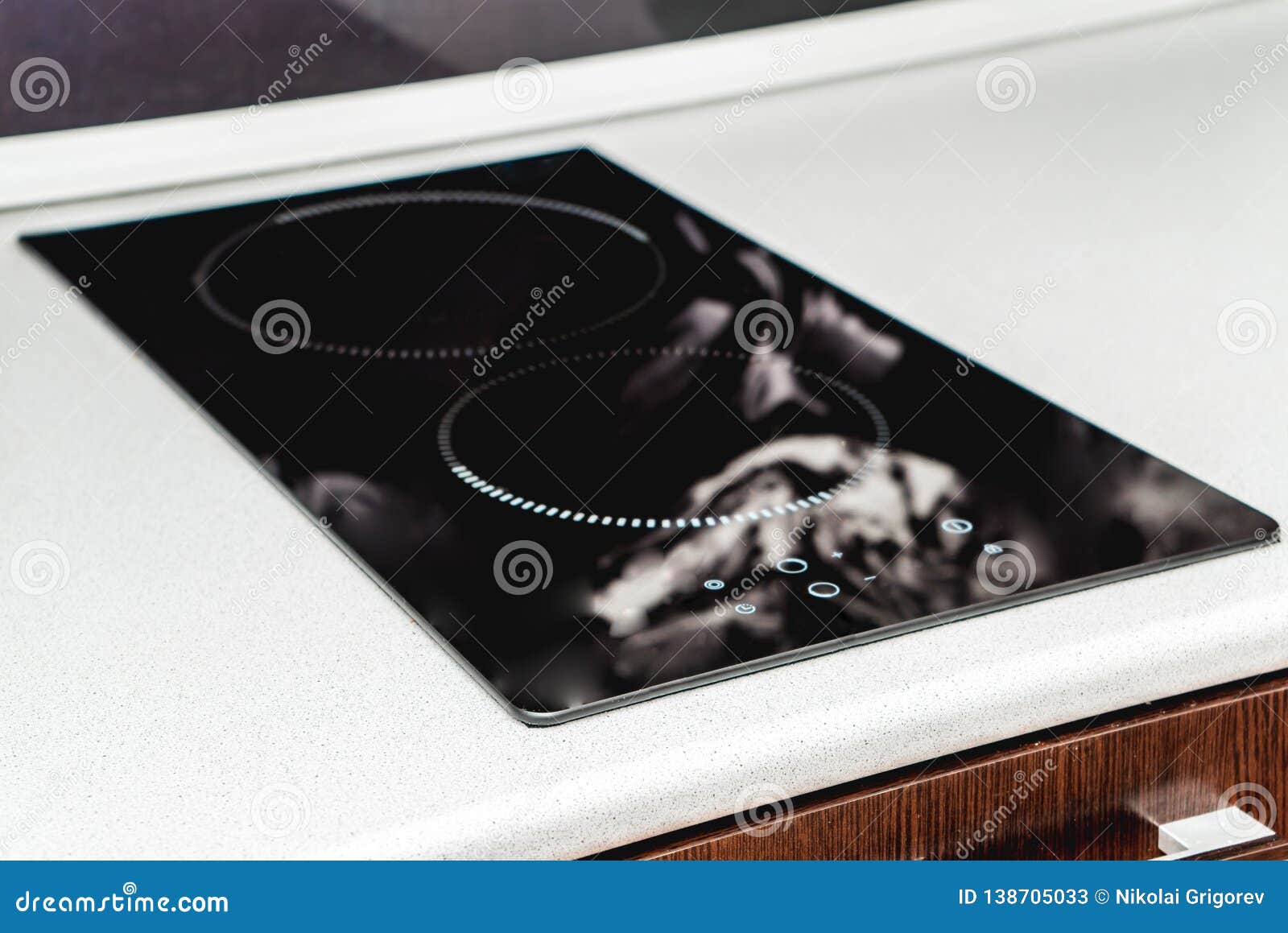 Photo of a Modern Kitchen Induction Plate Stock Image - Image of ...