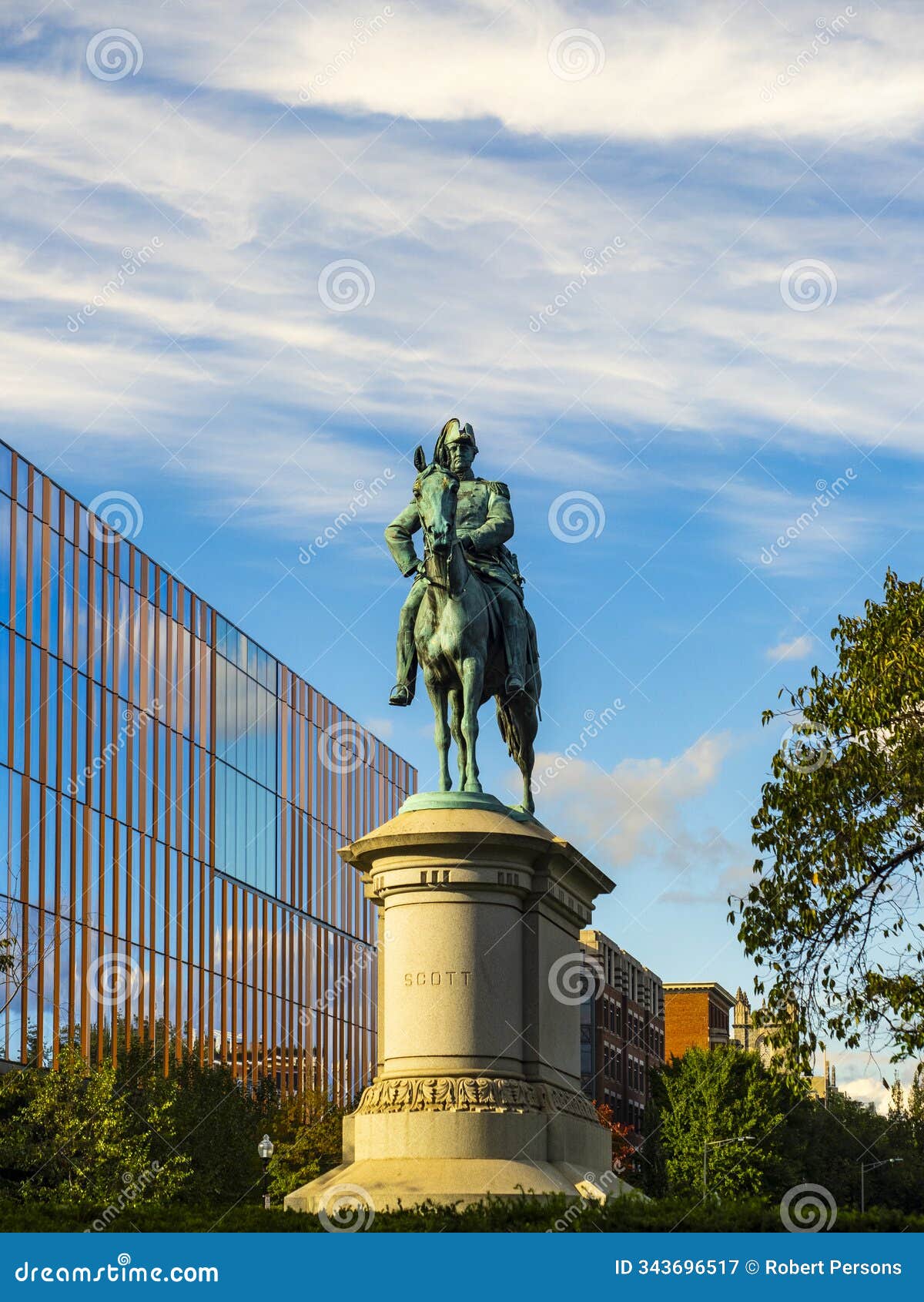 Monument To The General Field Marshal Roon In The Park Big Tirgarten ...
