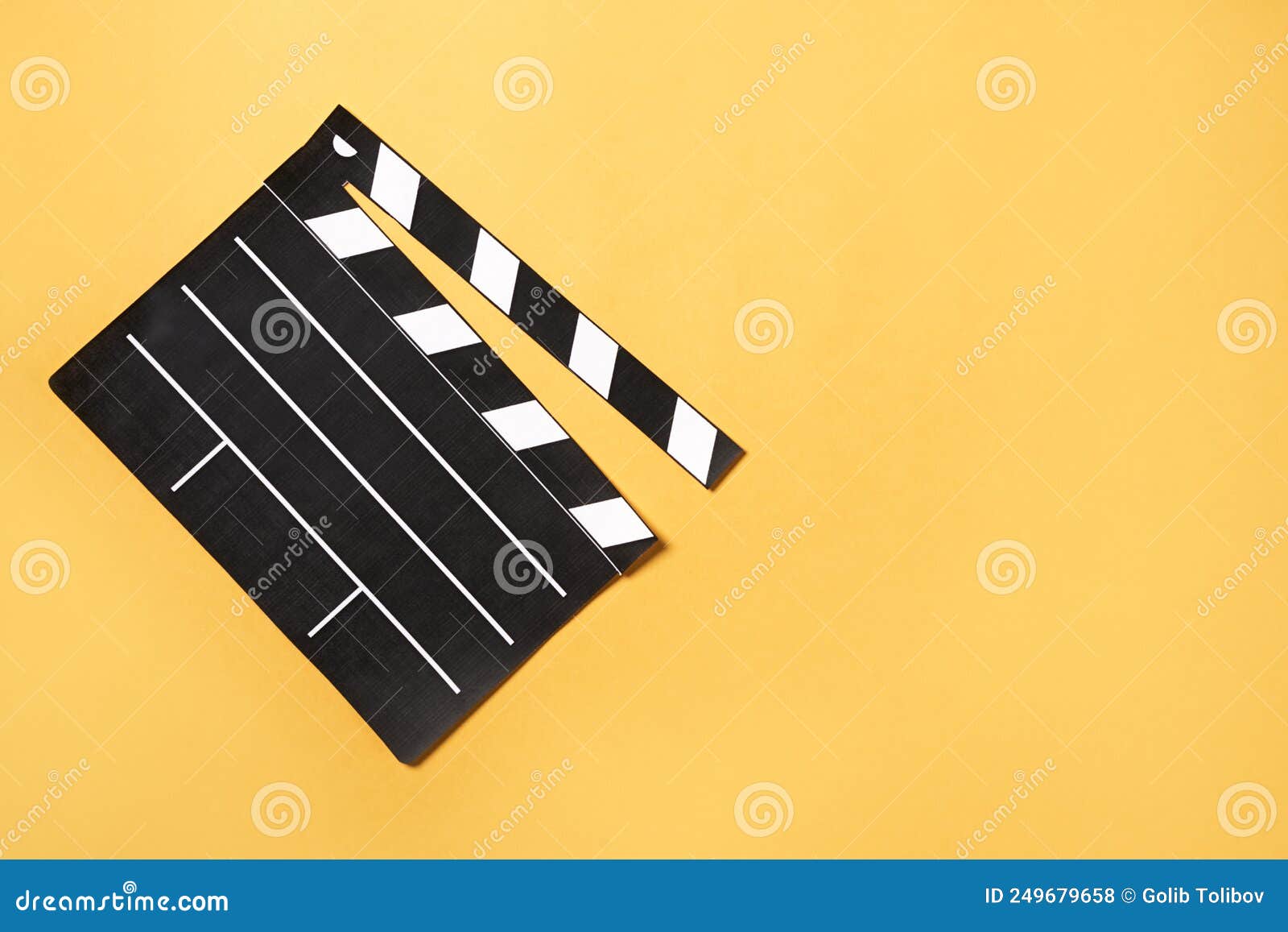Photo of movie clapper stock photo. Image of hollywood - 249679658