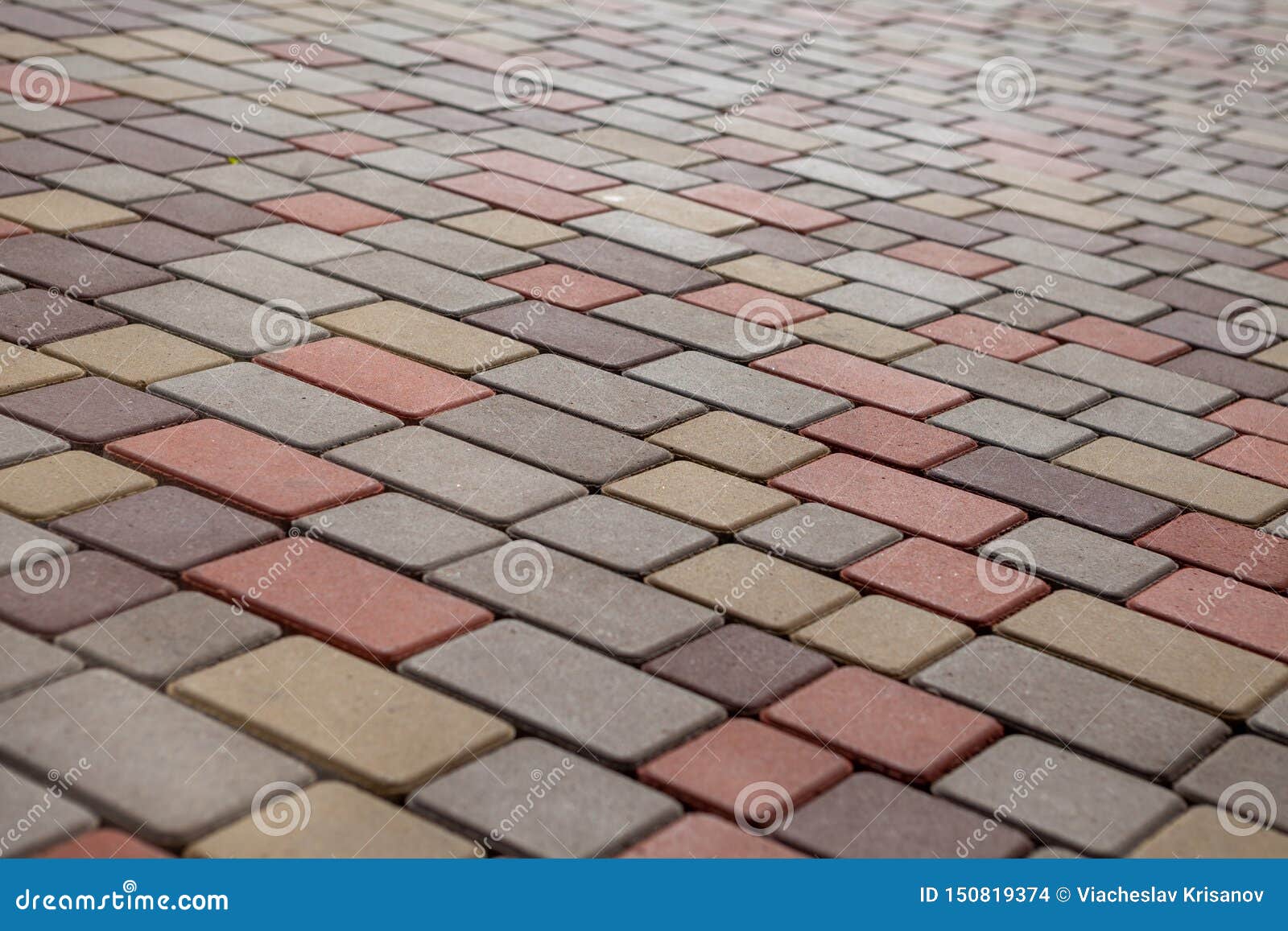 Photo of Multi-colored Paving Stones Pattern and Background Stock Photo ...