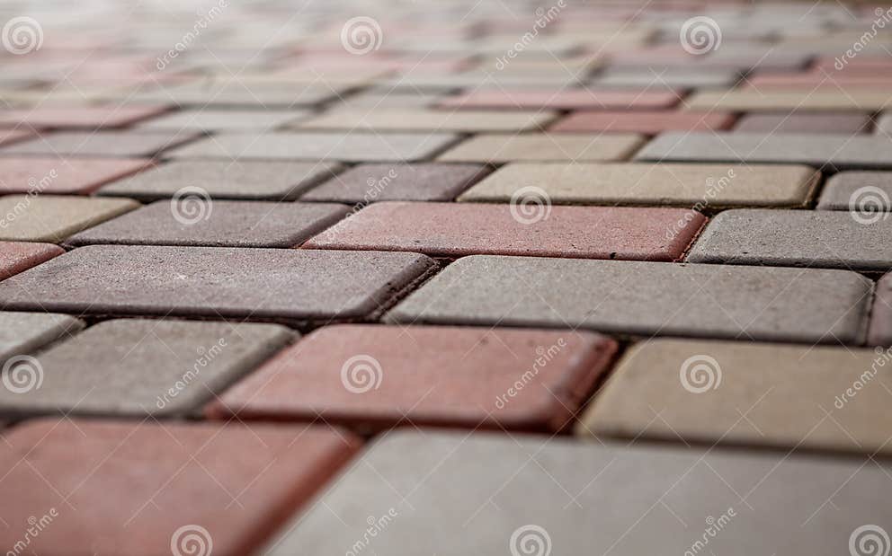 Photo of Multi-colored Paving Stones Pattern and Background Stock Image ...