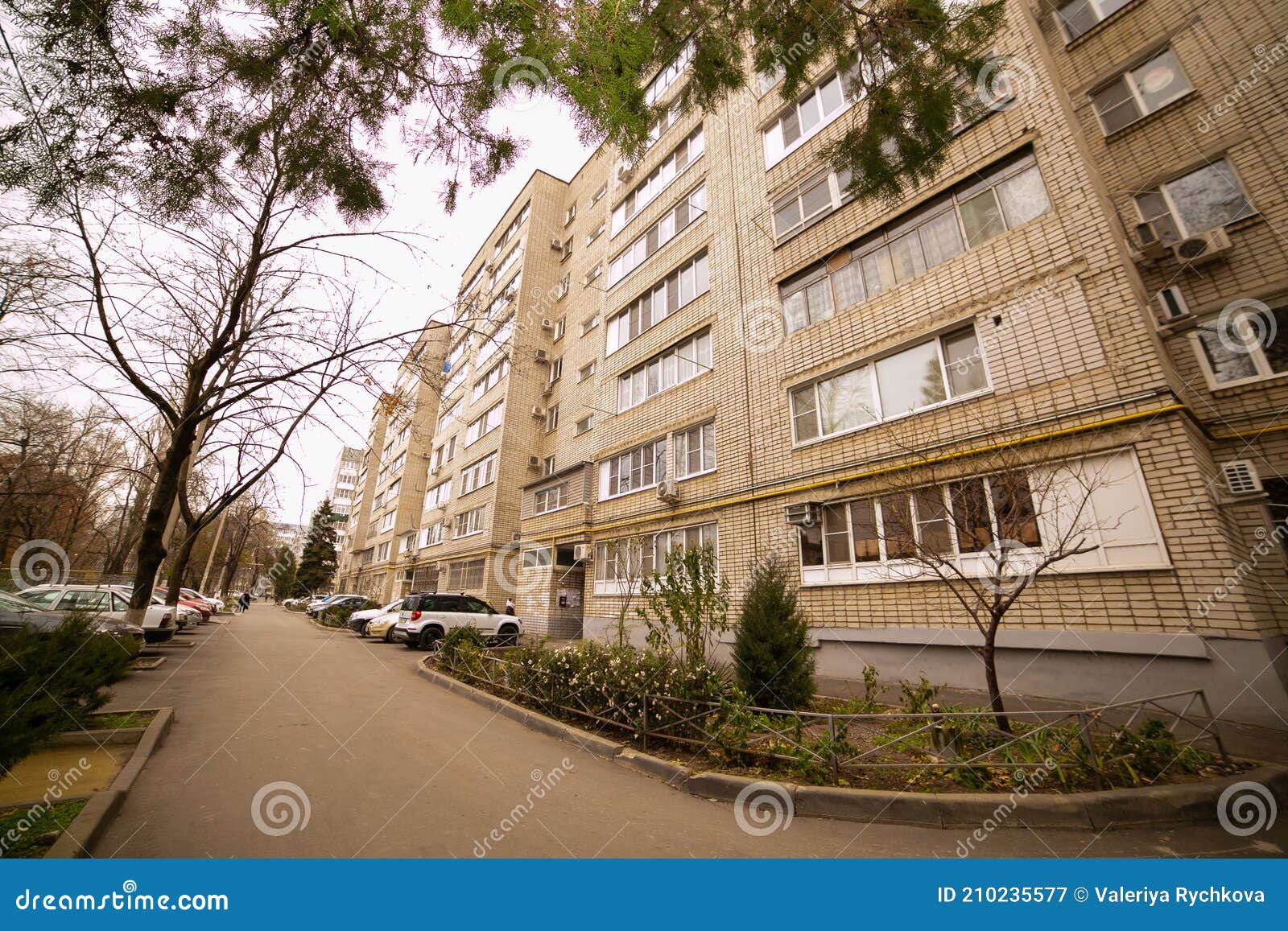 Photo of a Multi-storey Brick House Made of White Brick, Built in the ...