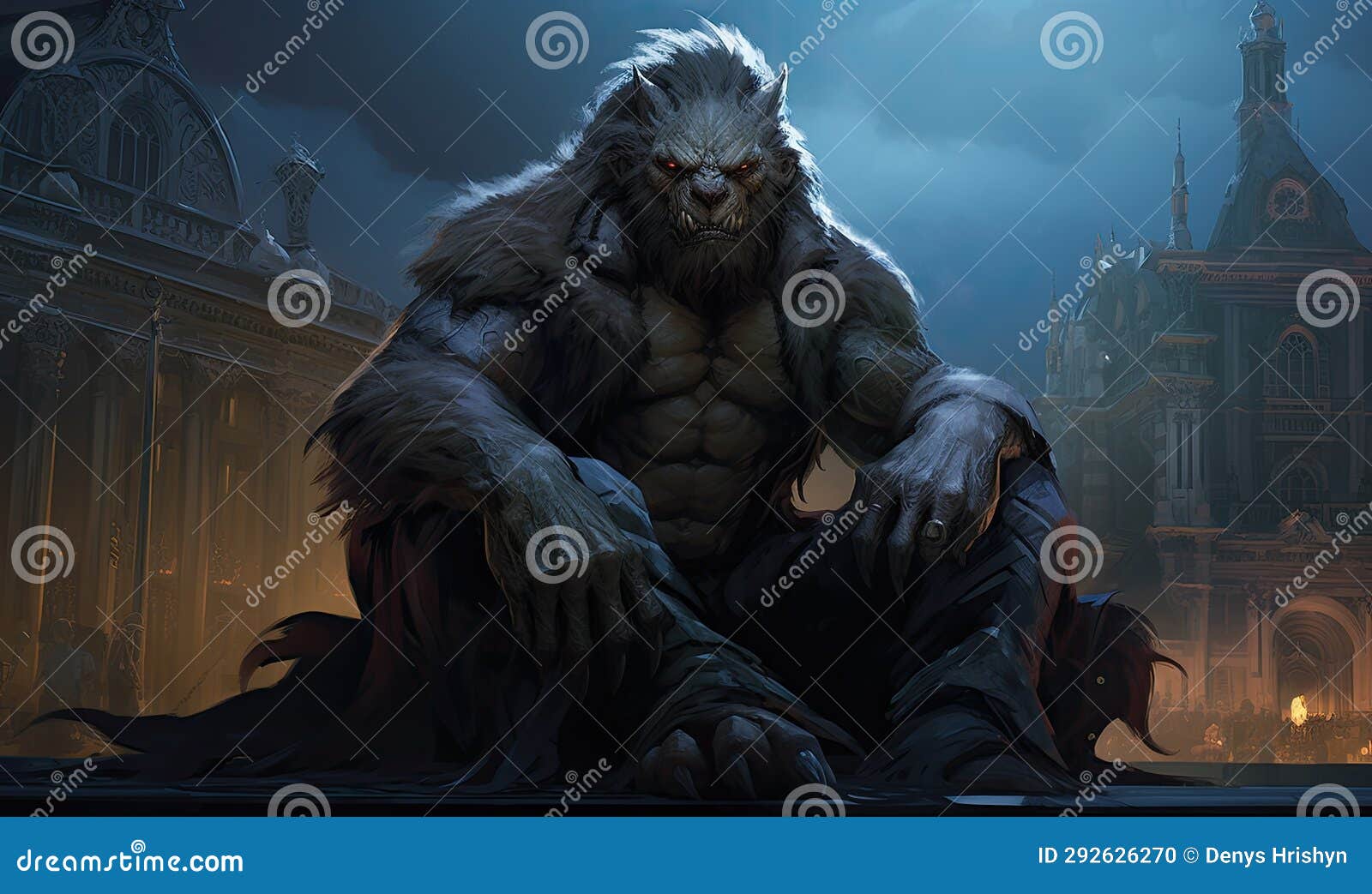 Photo of a Mysterious Creature Perched on a Ledge in Front of a ...