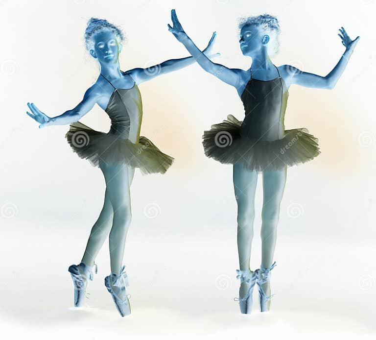 Photo Negative of Ballet Dancer Stock Illustration - Illustration of ...