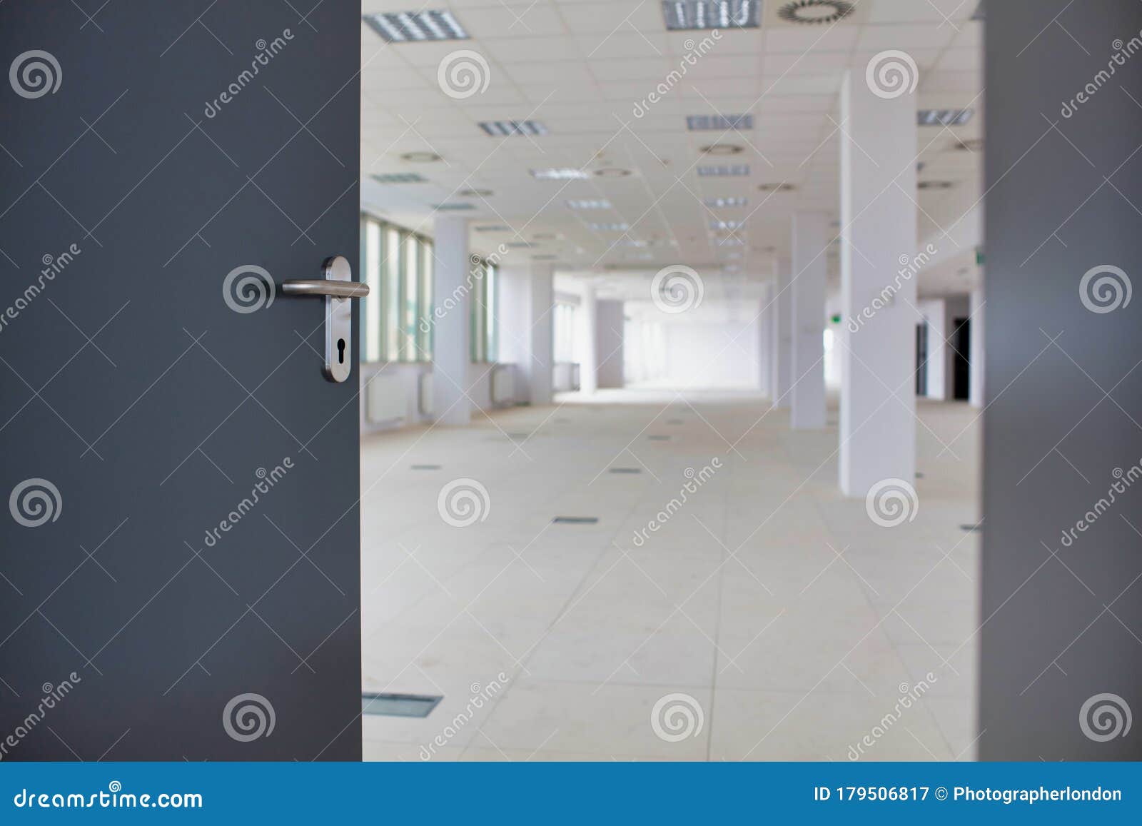 Photo of New Empty Office Interior Stock Image - Image of white, office ...