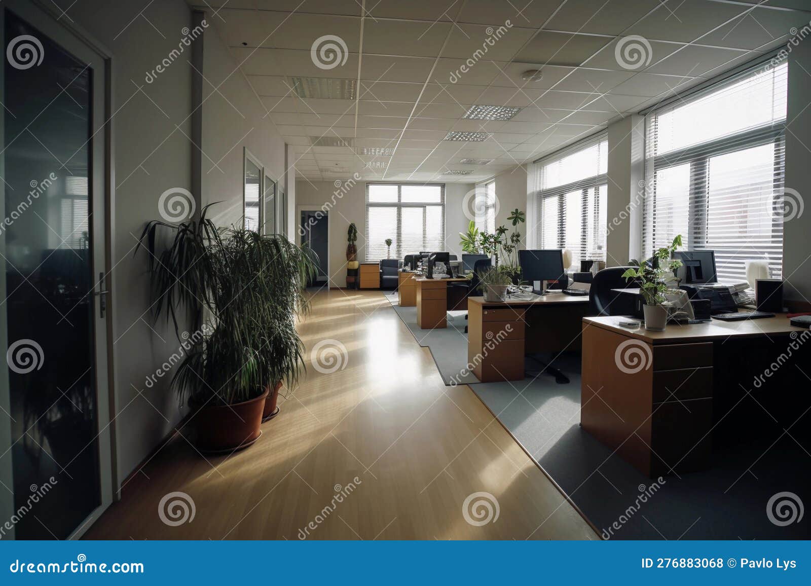 Photo of Office Premises. AI Generated Stock Illustration ...