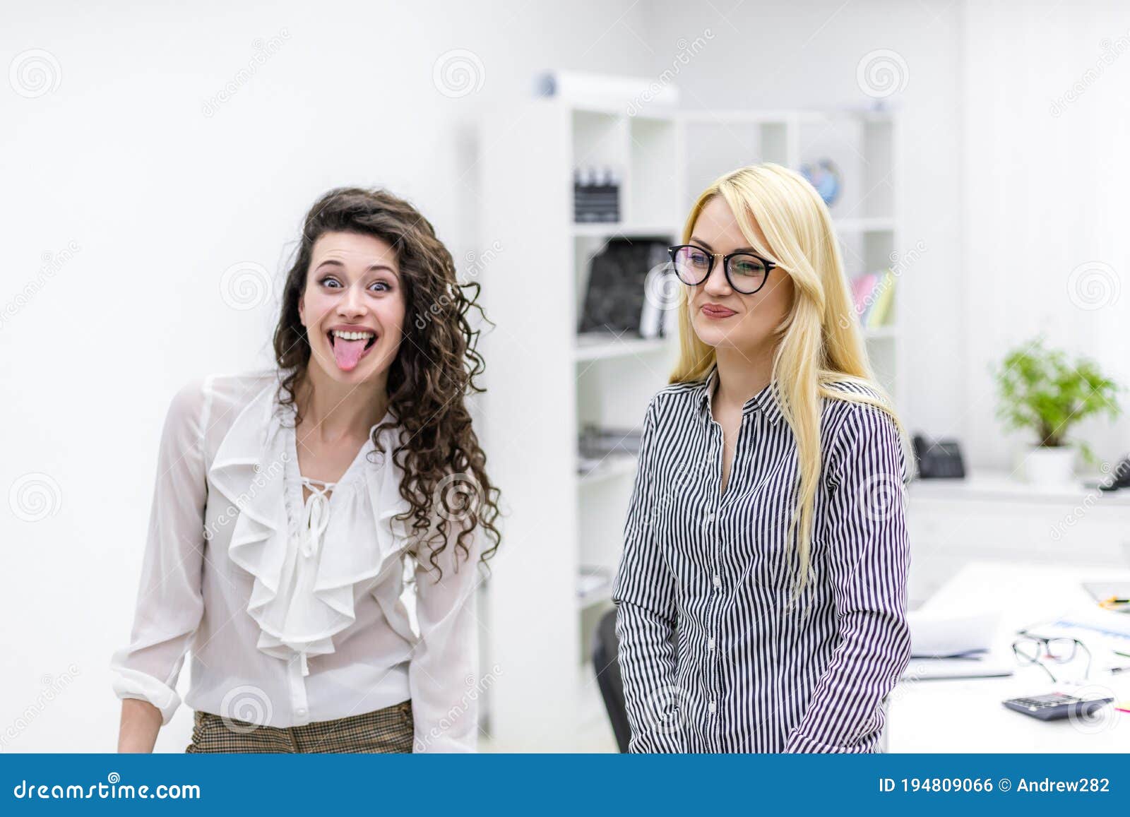 Photo of Office Workers on White Background. Stock Photo - Image of ...