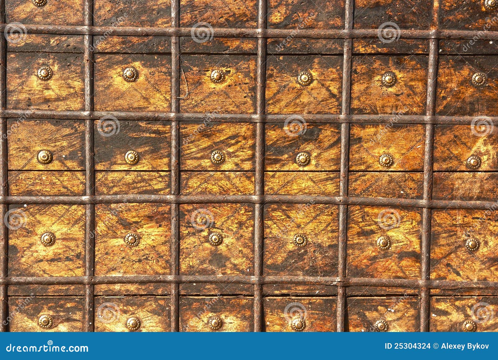 Photo of Old Chest Aged with Decorative Nails. Stock Photo - Image of ...