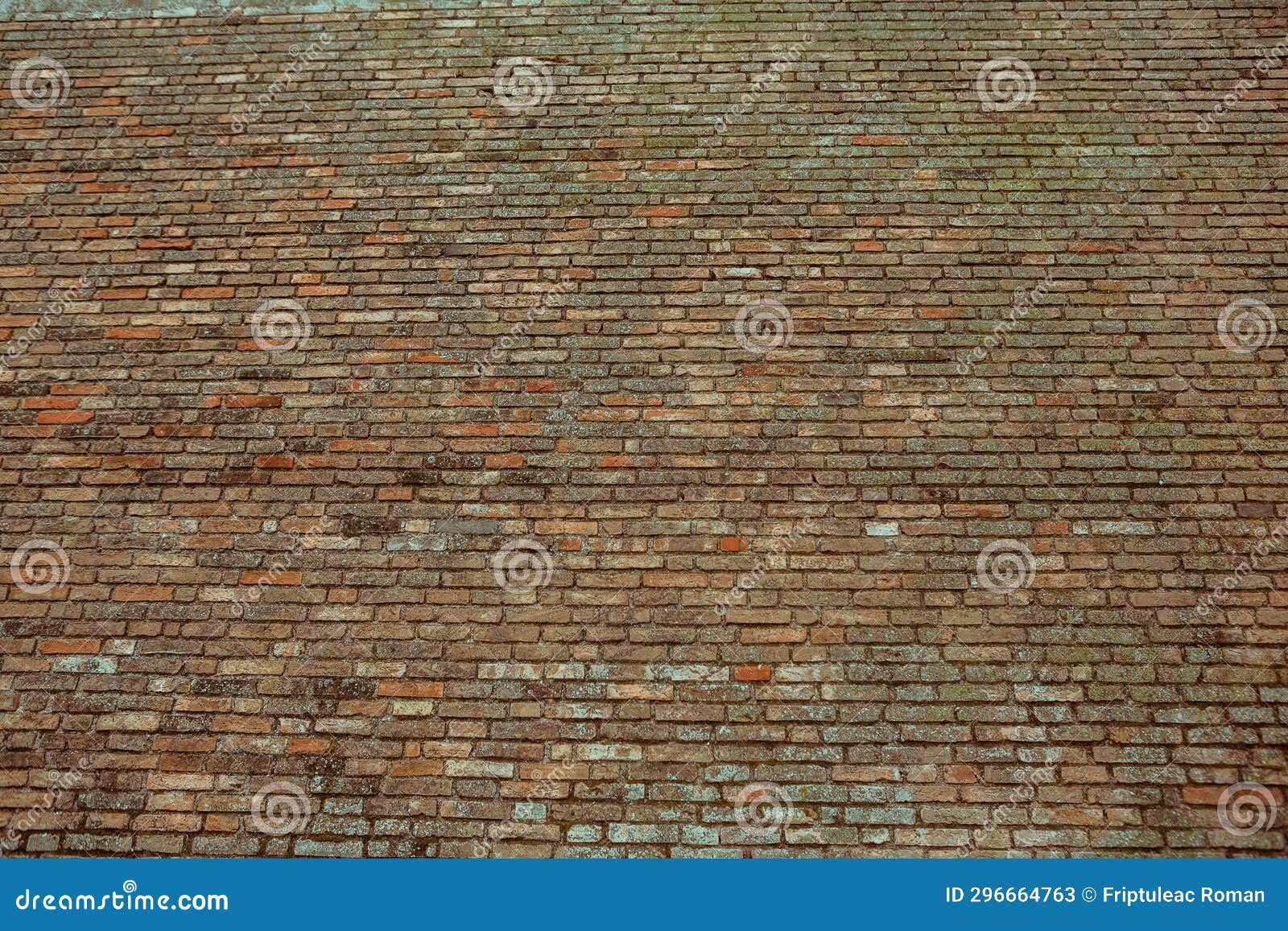 Photo of an Old Empty Brick Background for Design. Stock Image - Image ...