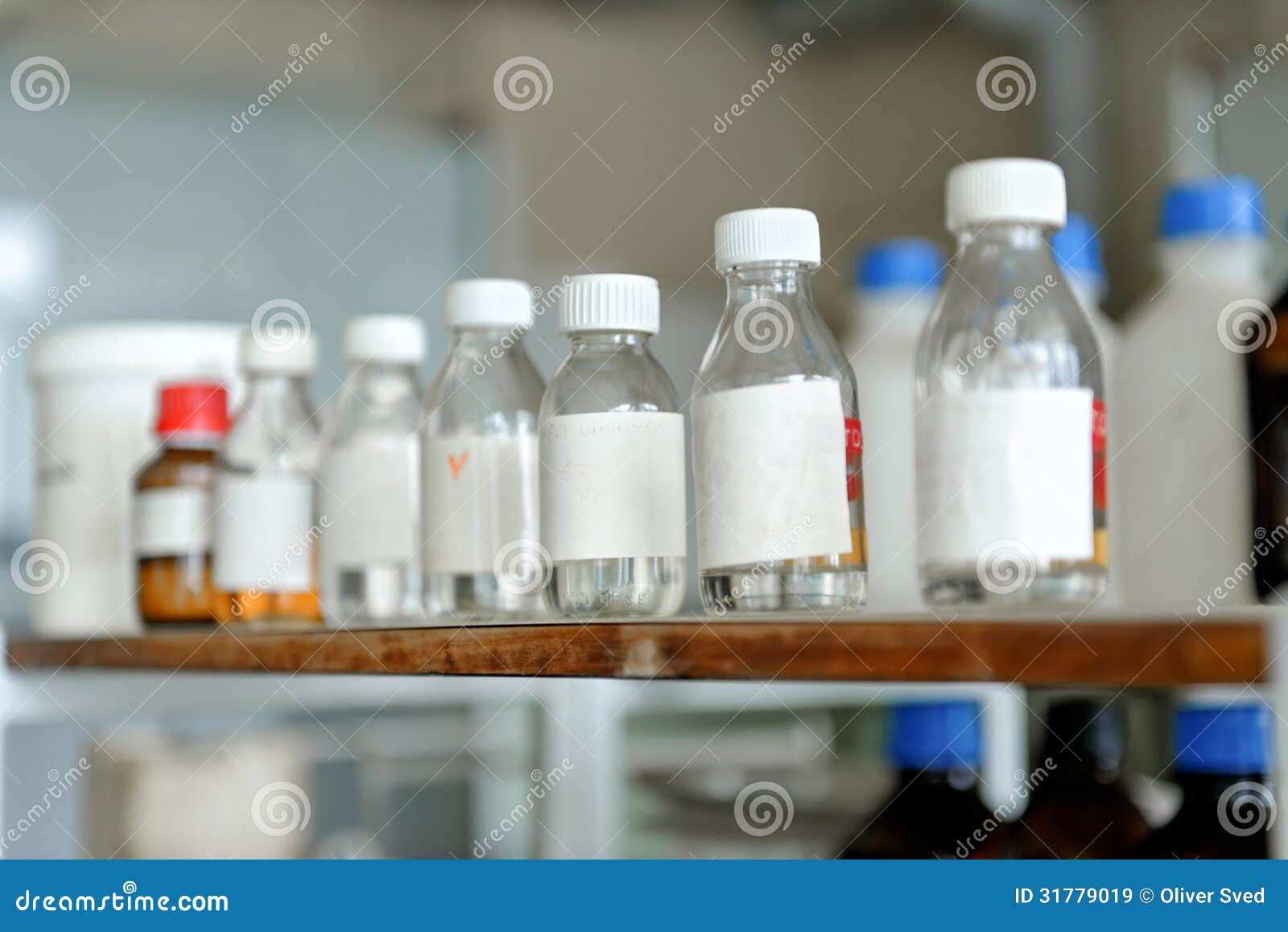 Photo of an Old Laboratory with a Lot of Bottles Stock Image - Image of ...