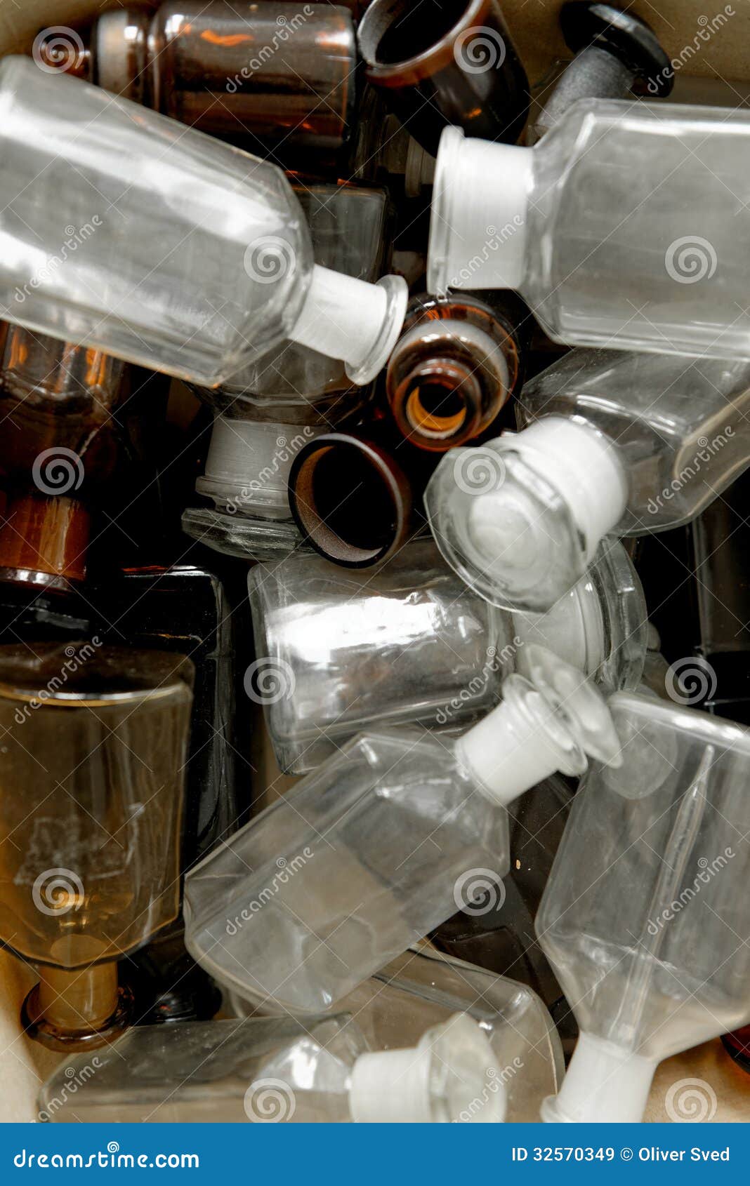 Photo of an Old Laboratory with a Lot of Bottles Stock Image - Image of ...