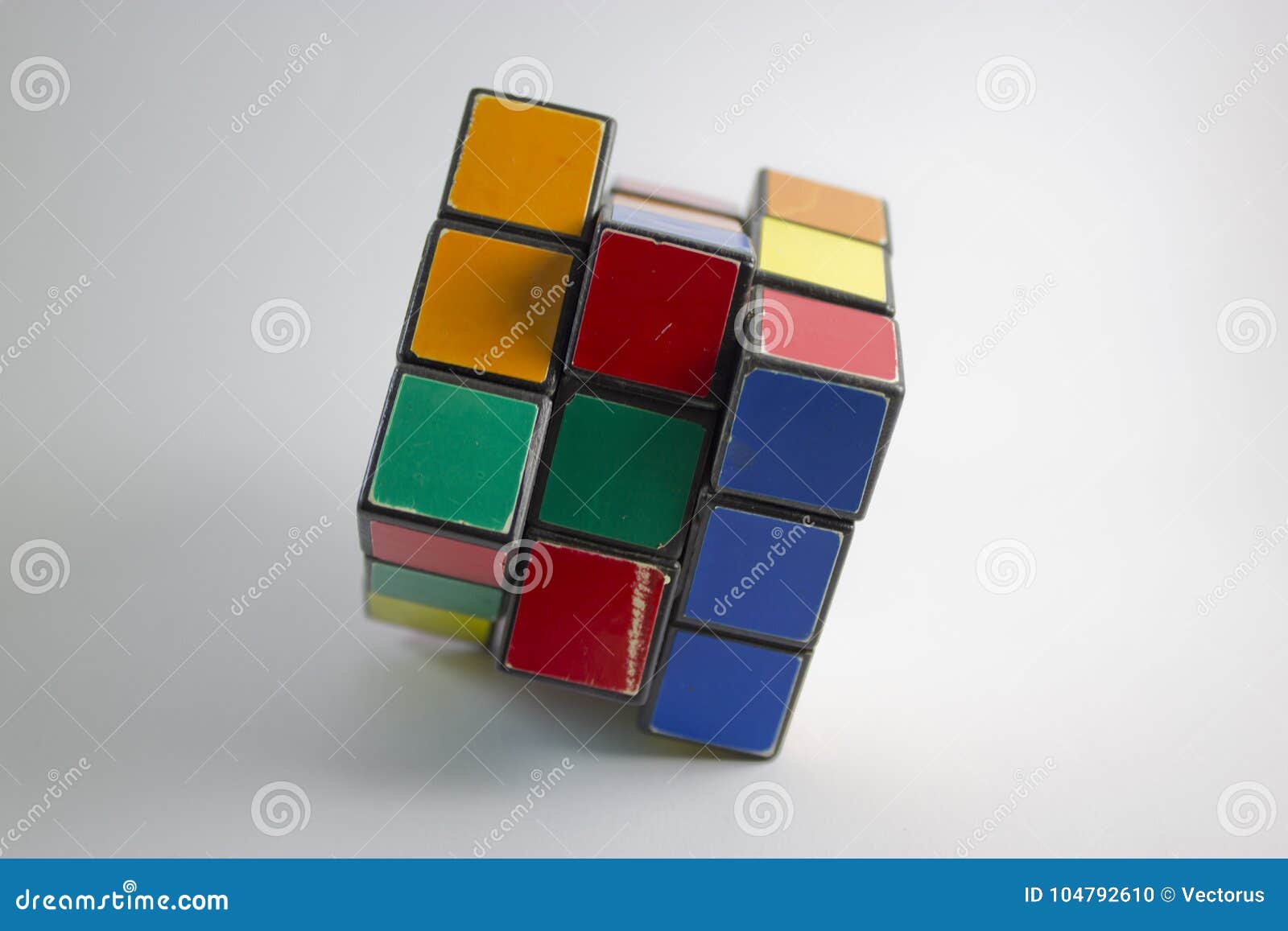 Old Rubic cube front view editorial image. Image of puzzle - 104792610