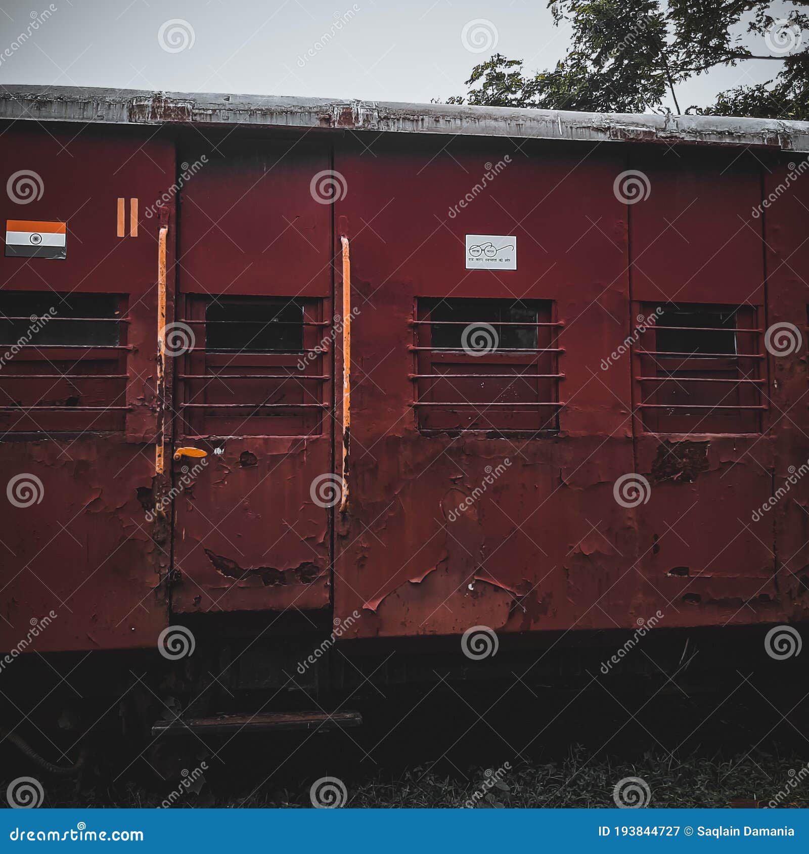 Photo of an Old and Rusty Train with Cracks. Editorial Photography ...