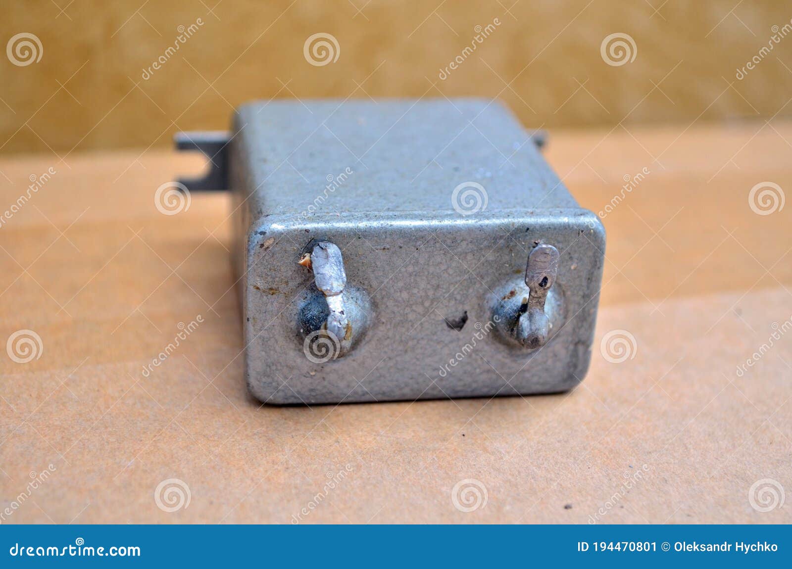 Photo of Old Soviet Capacitor Stock Image - Image of electricity ...