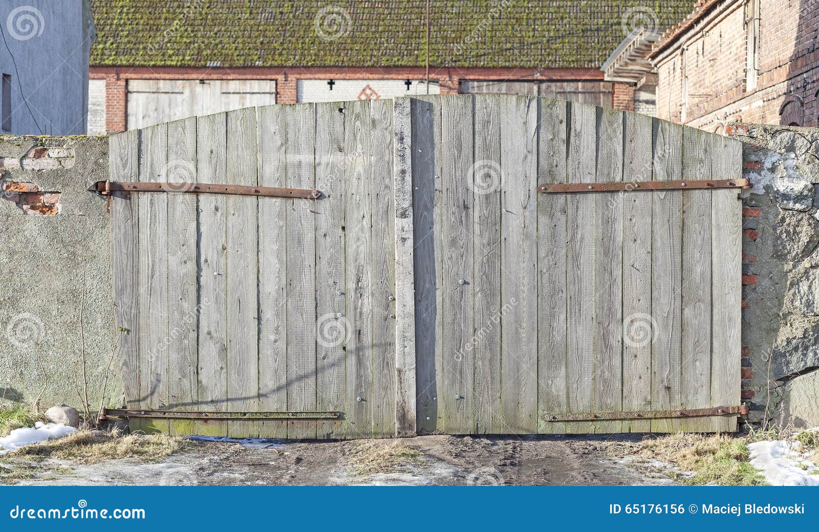 Photo of an Old Wooden Farm Gate Stock Photo - Image of aged, plank ...
