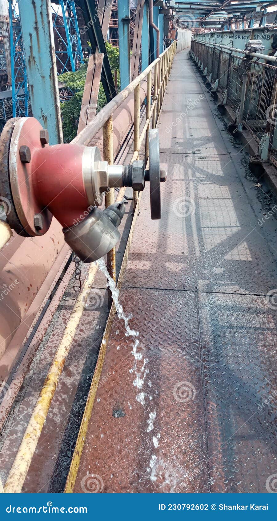 Photo of Open Fire Hydrant Point Flowing Water Stock Photo - Image of ...