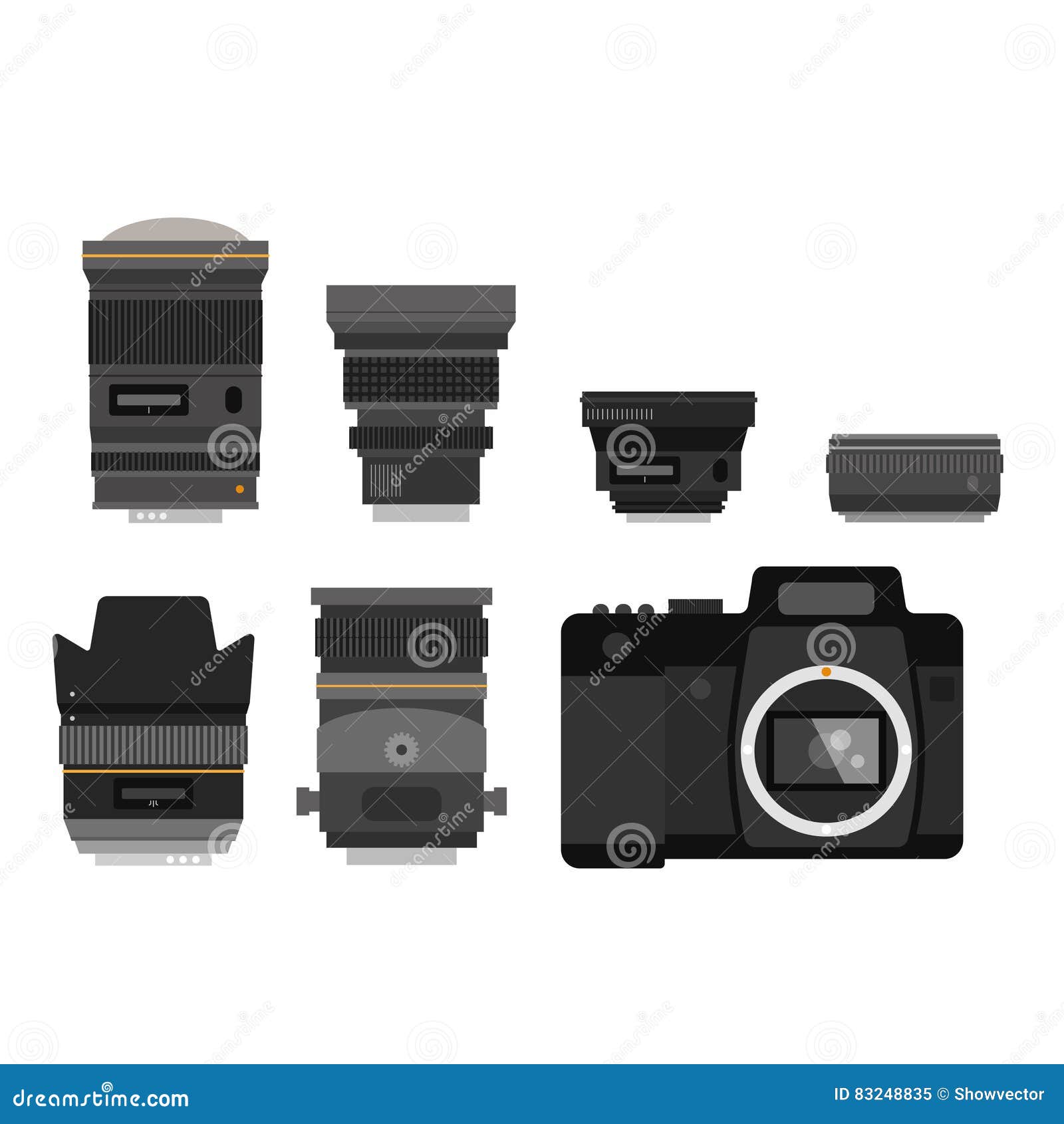 Photo optic lenses stock vector. Illustration of photograph - 83248835