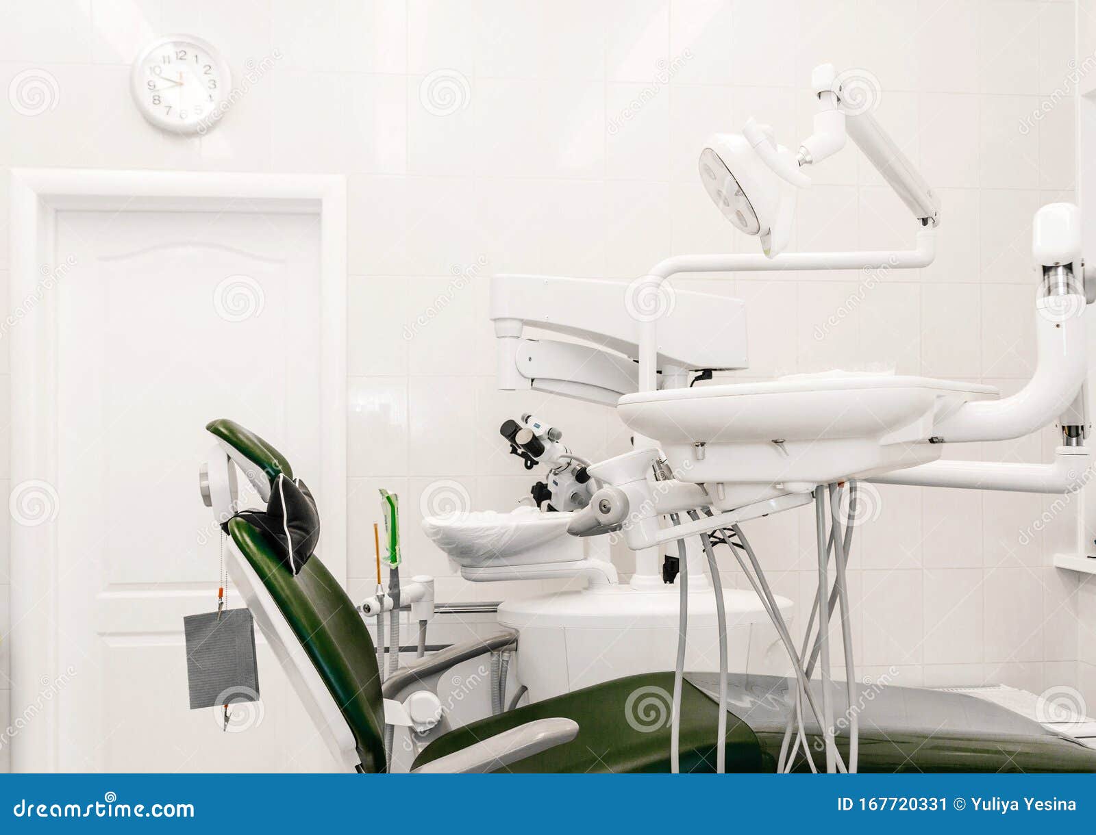 Overview of a Modern Dental Office with a Microscope Stock Image ...