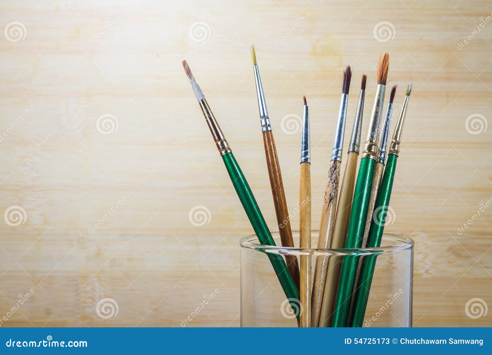 Photo of paint brushes stock image. Image of artistic - 54725173