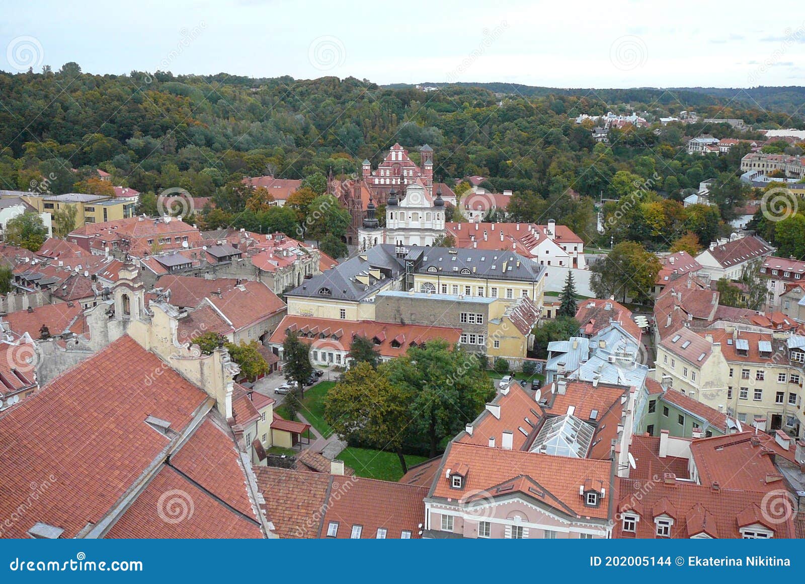 Photo of the Panoramic View of Vilnius Editorial Stock Image - Image of ...
