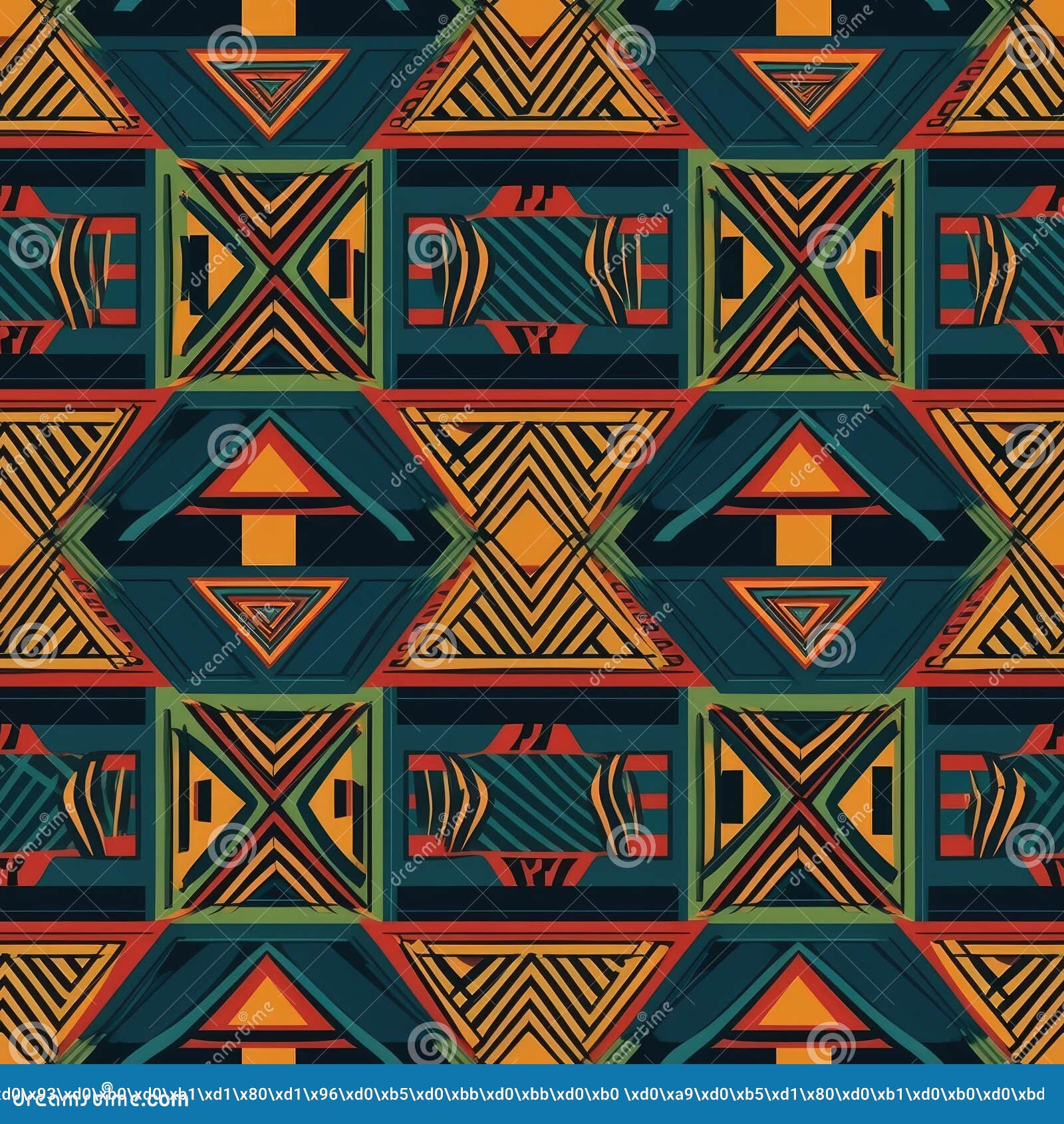 Photo Patterned Background with Colorful African Style Patterns ...