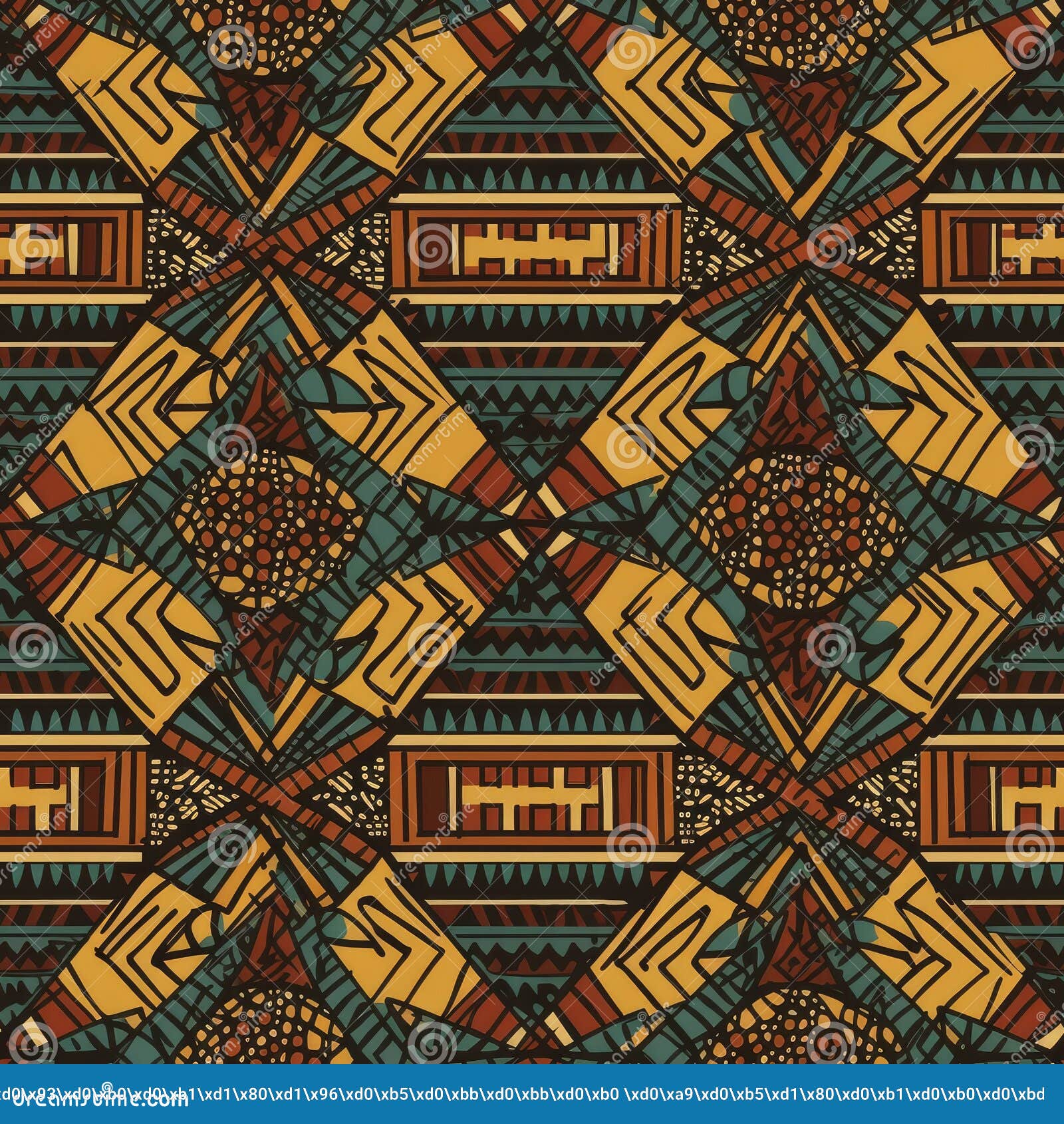 Photo Patterned Background with Colorful African Style Patterns ...