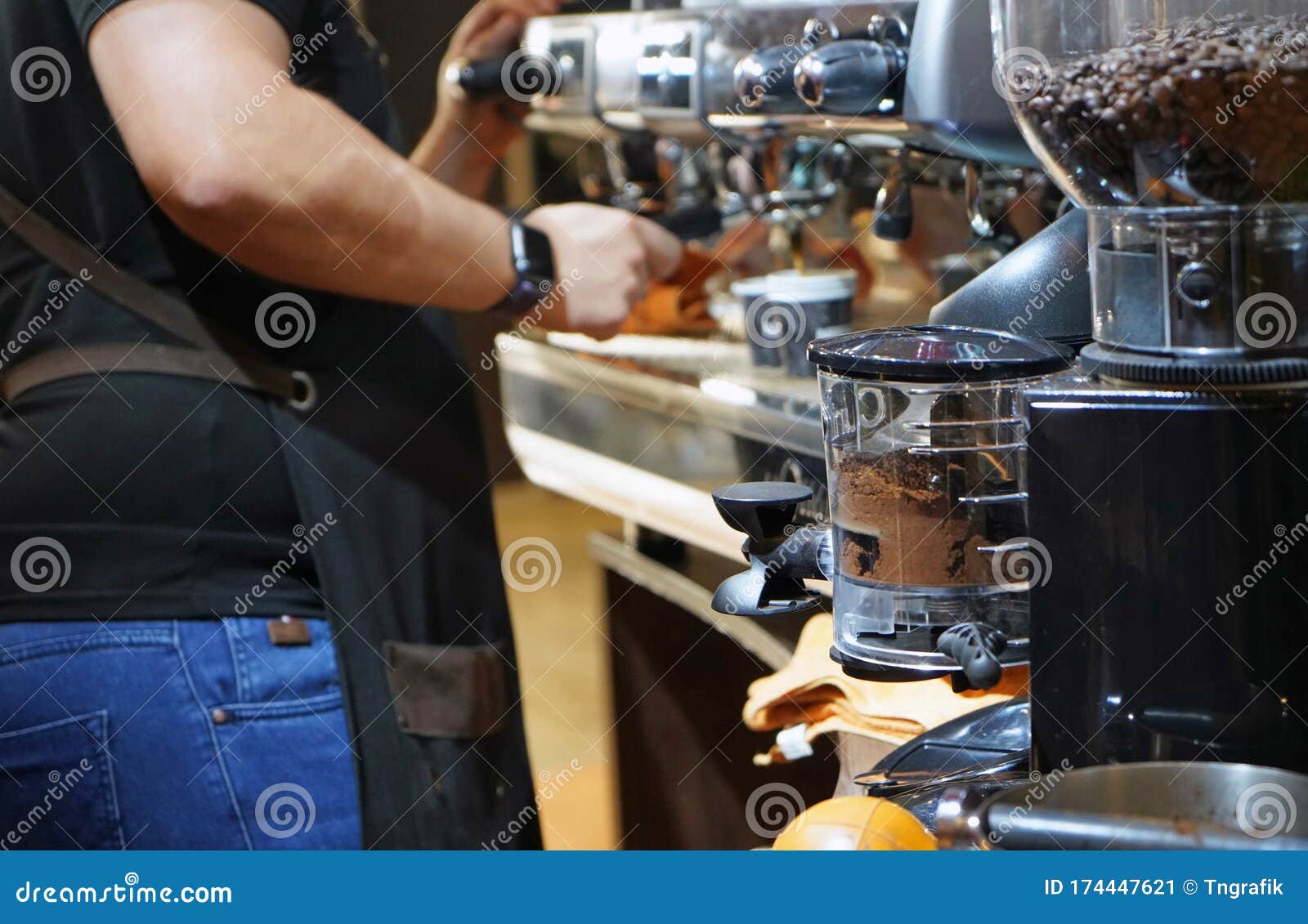 Photo of People Making Filter Coffee Stock Image - Image of background ...