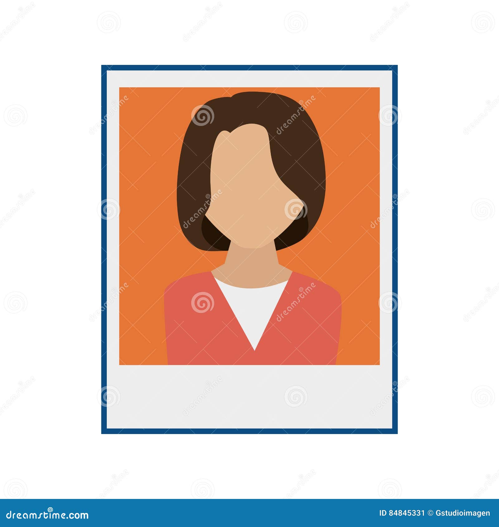 Photo of Person for Document Stock Illustration - Illustration of ...