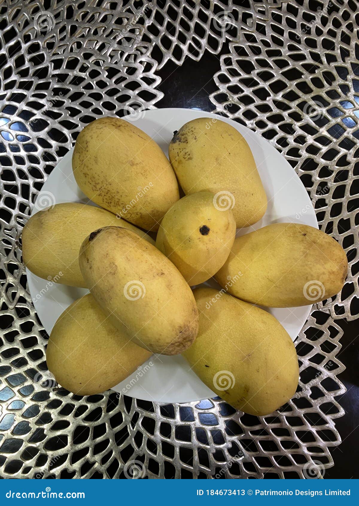 Photo of Philippine Mango Fruit on a Plate Stock Image - Image of leaf ...