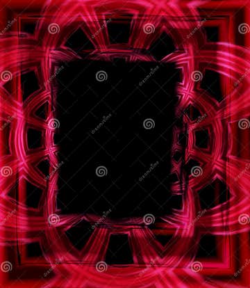 Photo Picture Frame Red Black Stock Illustration - Illustration of ...