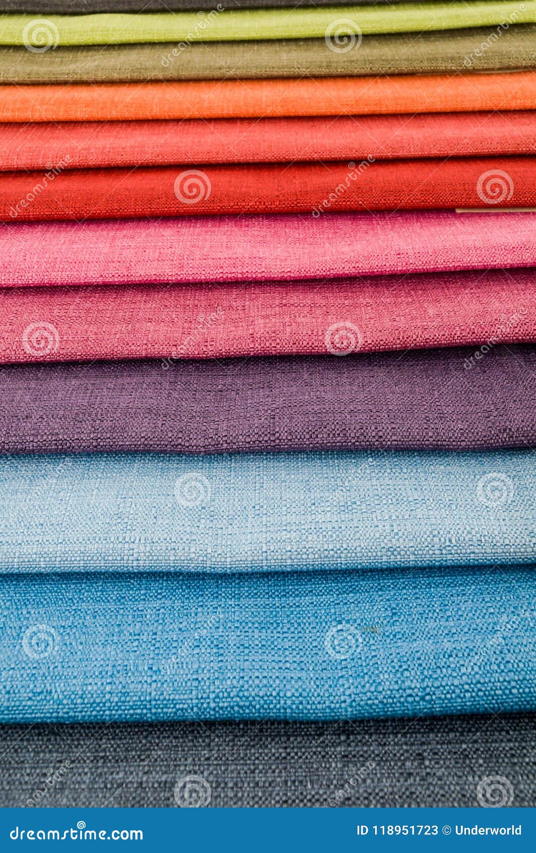 Samples of colored cloth stock image. Image of cotton - 118951723