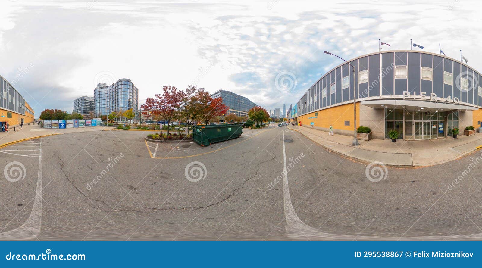 360 Photo Pier 40 New York Equirectangular Vr Image Editorial ...