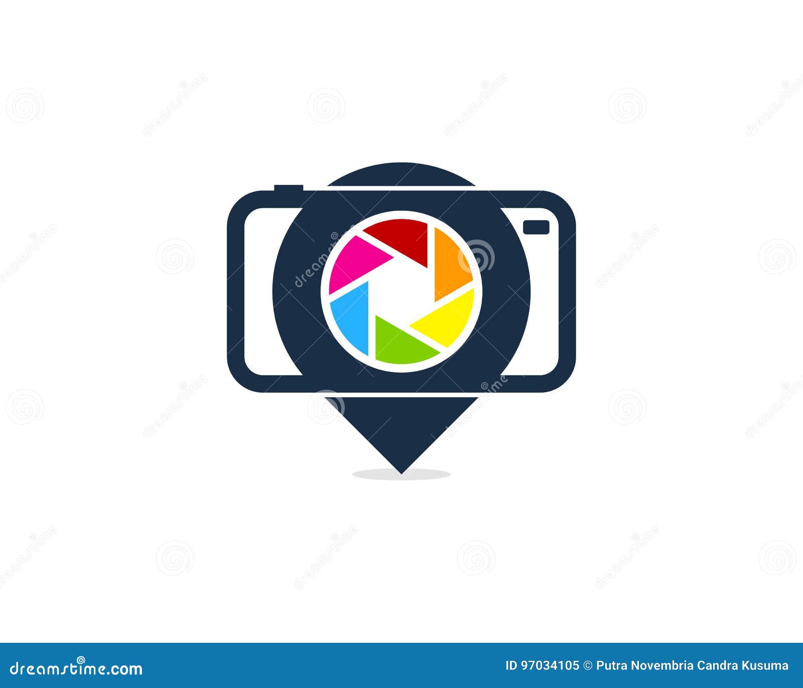 Photo Pin Point Icon Logo Design Element Stock Vector - Illustration of ...