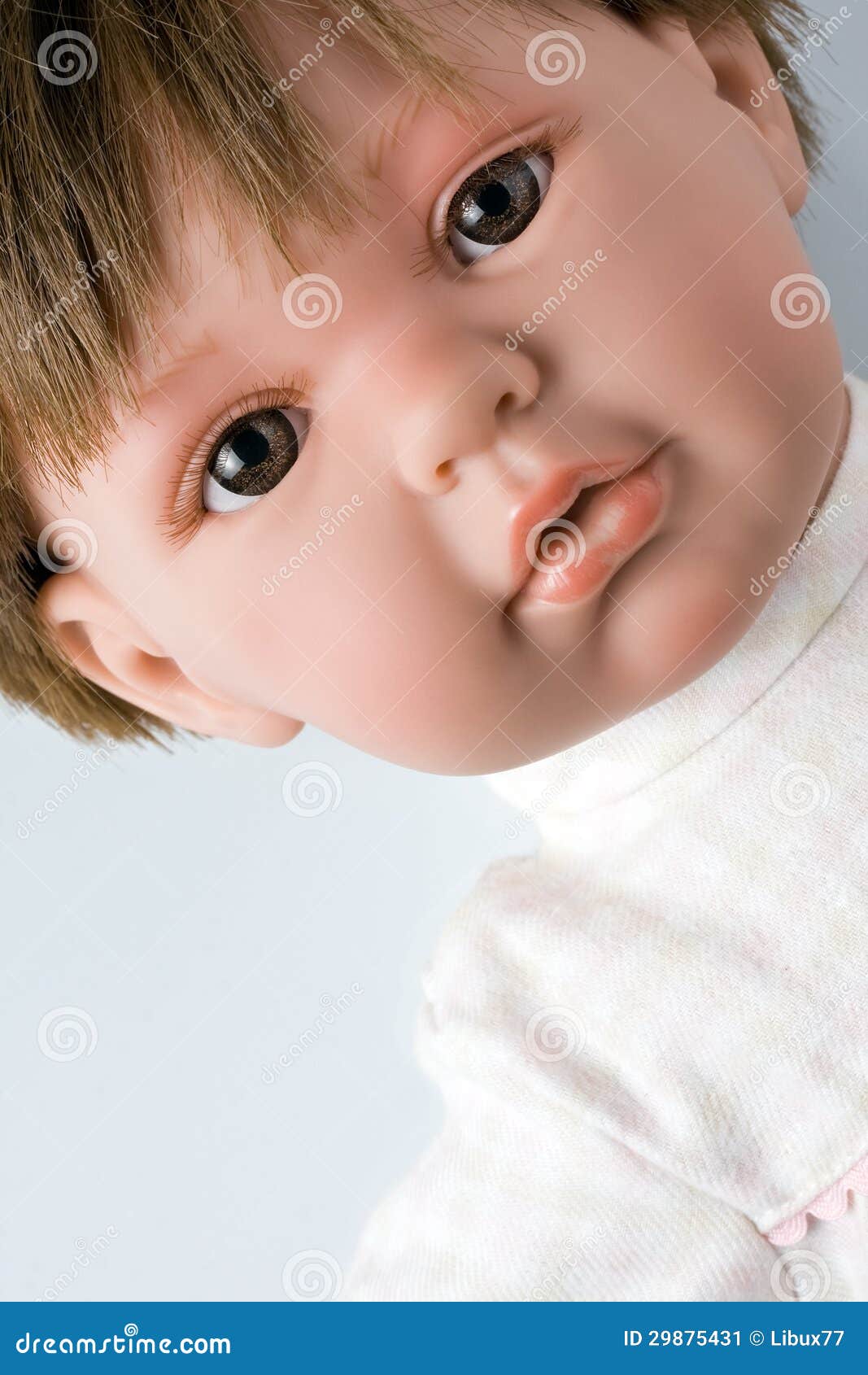 Plastic Female Doll Portrait Stock Image - Image of plastic, female ...