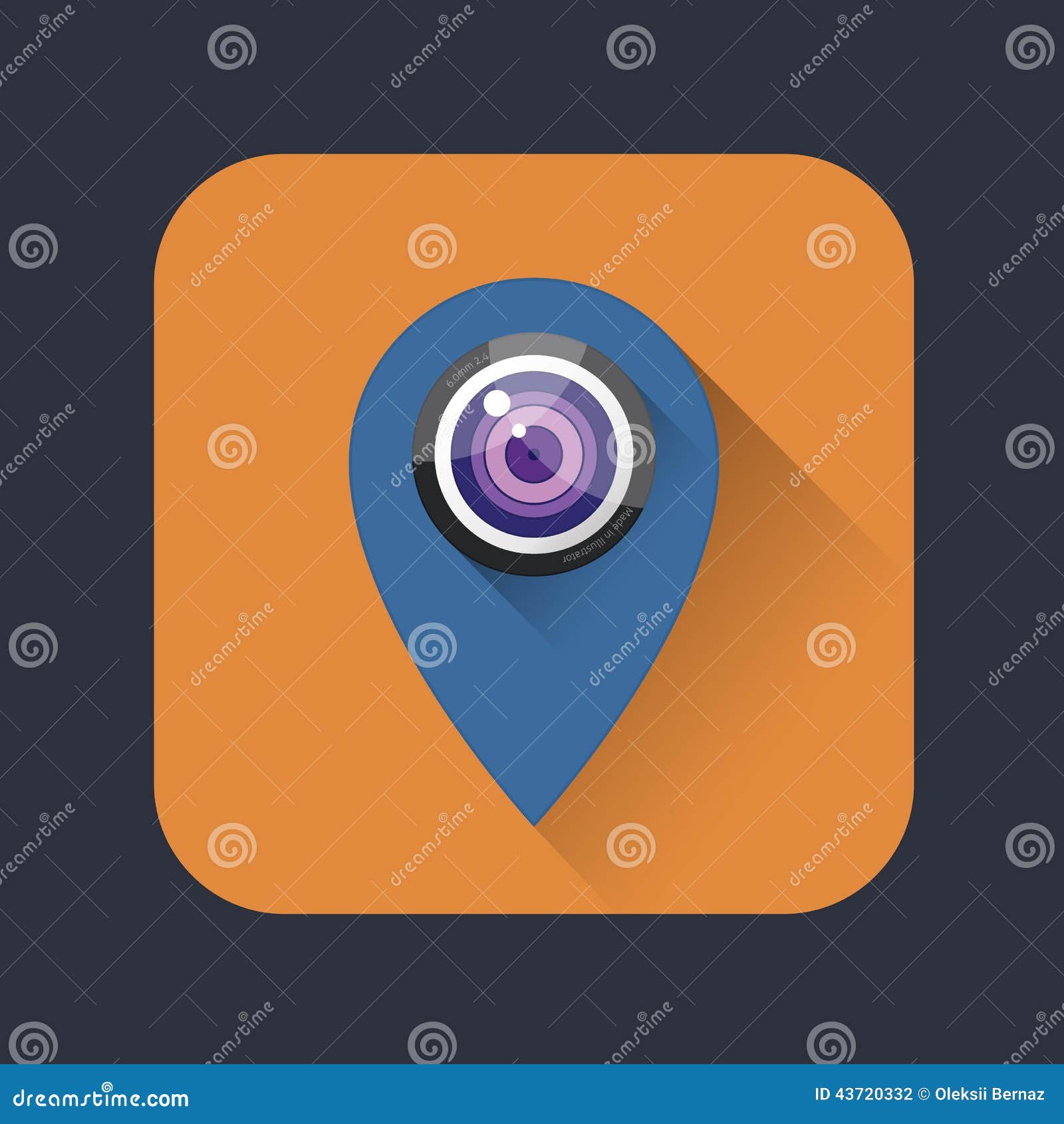 Photo Point Flat Style Vector Concept Symbol Icon Stock Vector ...