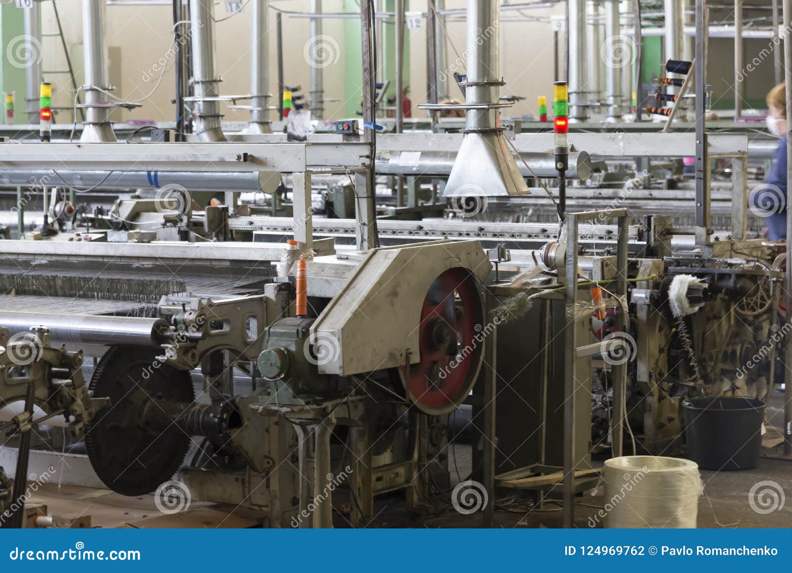 Polyethylene Filament Production at the Plant, Automated Work of ...