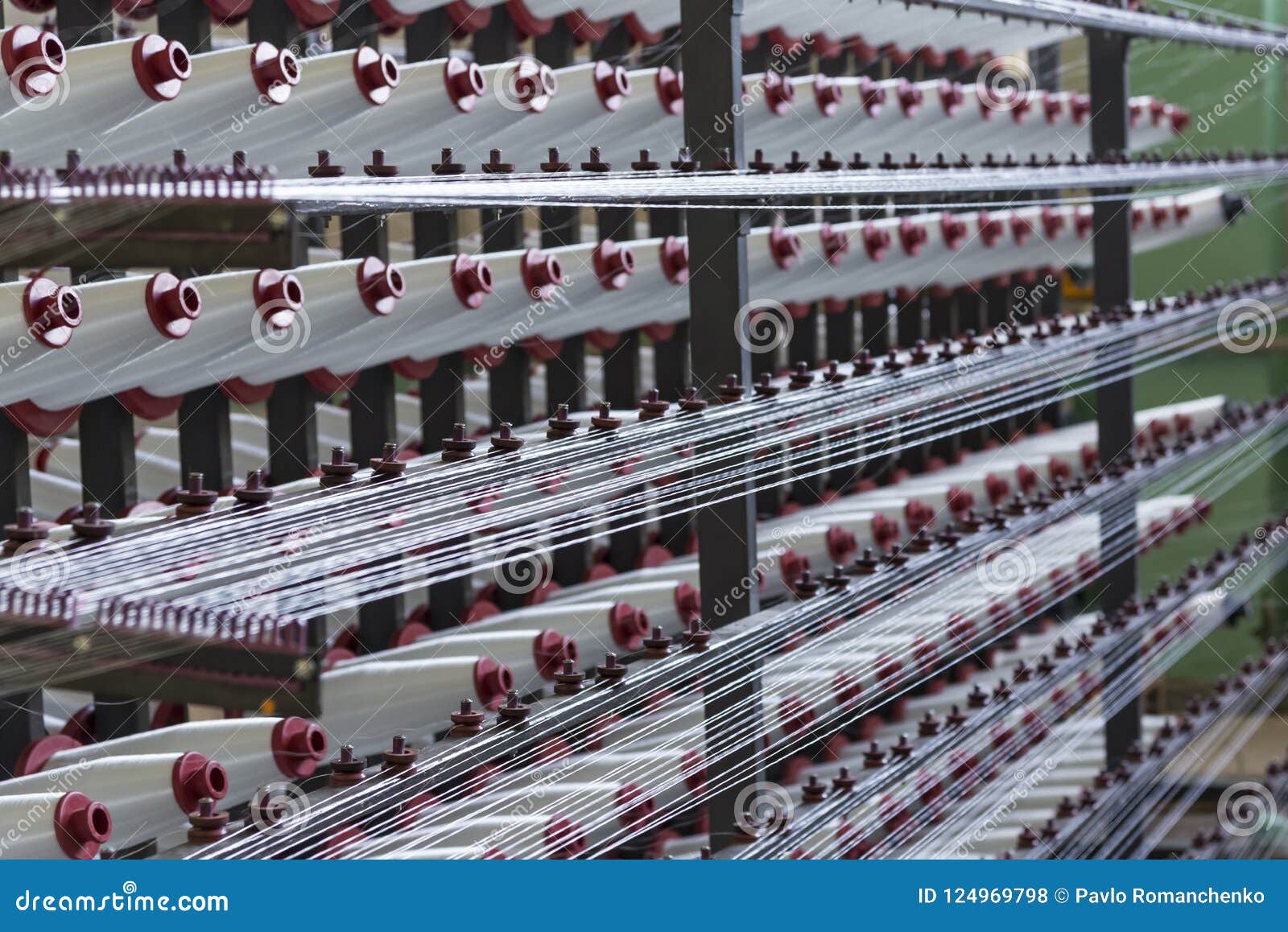 Polyethylene Filament Production at the Plant, Automated Work of ...