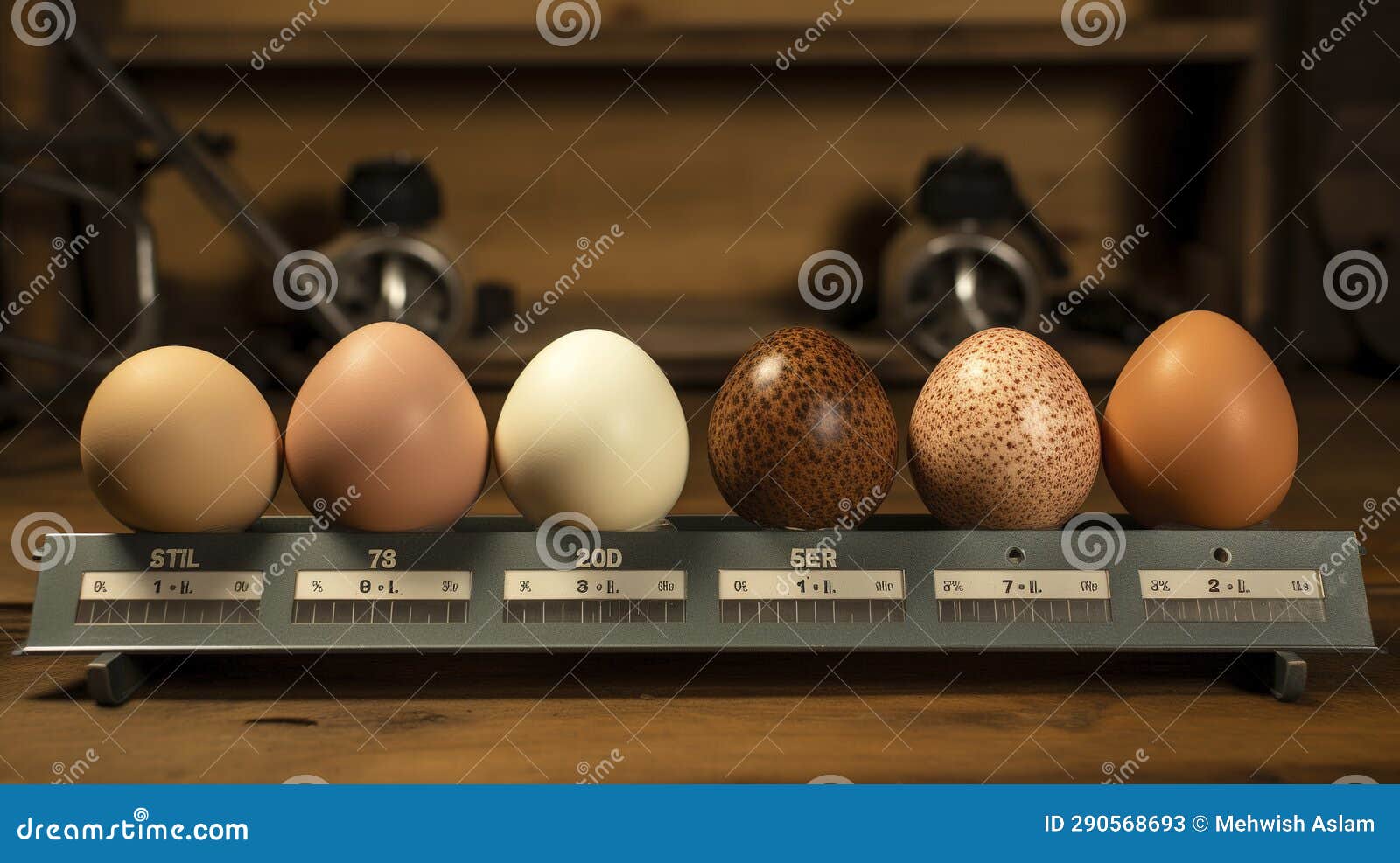 A Photo of a Poultry Egg Grading Scale Stock Illustration ...