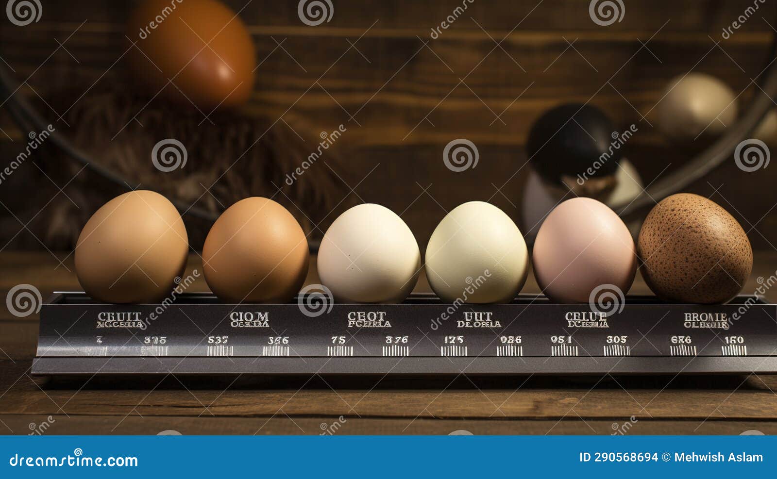 A Photo of a Poultry Egg Grading Scale Stock Illustration ...