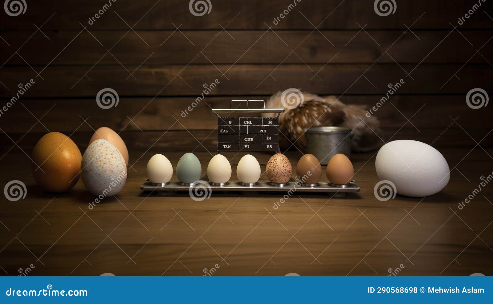 A Photo of a Poultry Egg Grading Scale Stock Illustration ...