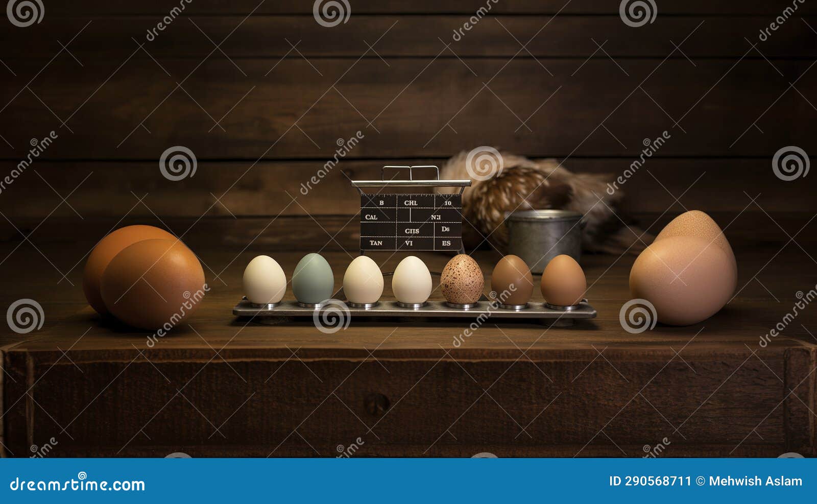 A Photo of a Poultry Egg Grading Scale Stock Illustration ...