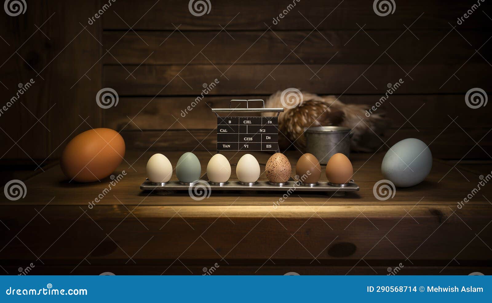 A Photo of a Poultry Egg Grading Scale Stock Illustration ...