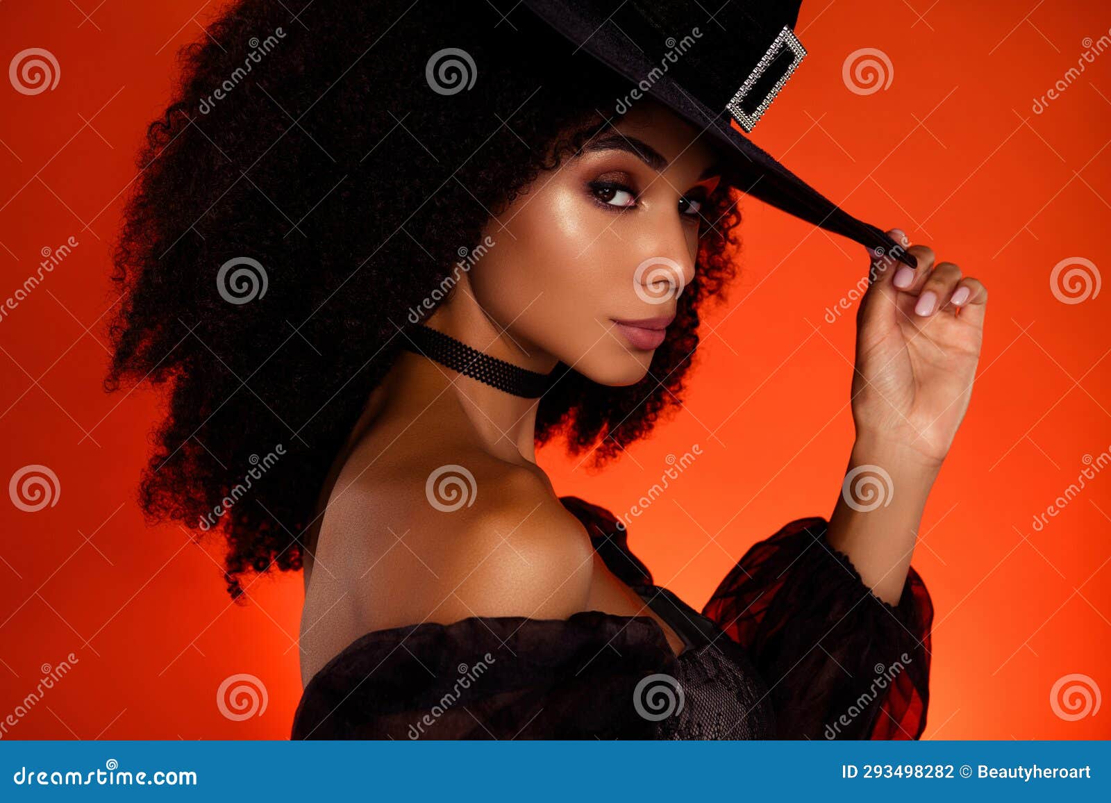 Photo of Powerful Dangerous Evil Witch Look Devil Touch Hat Prepare for ...