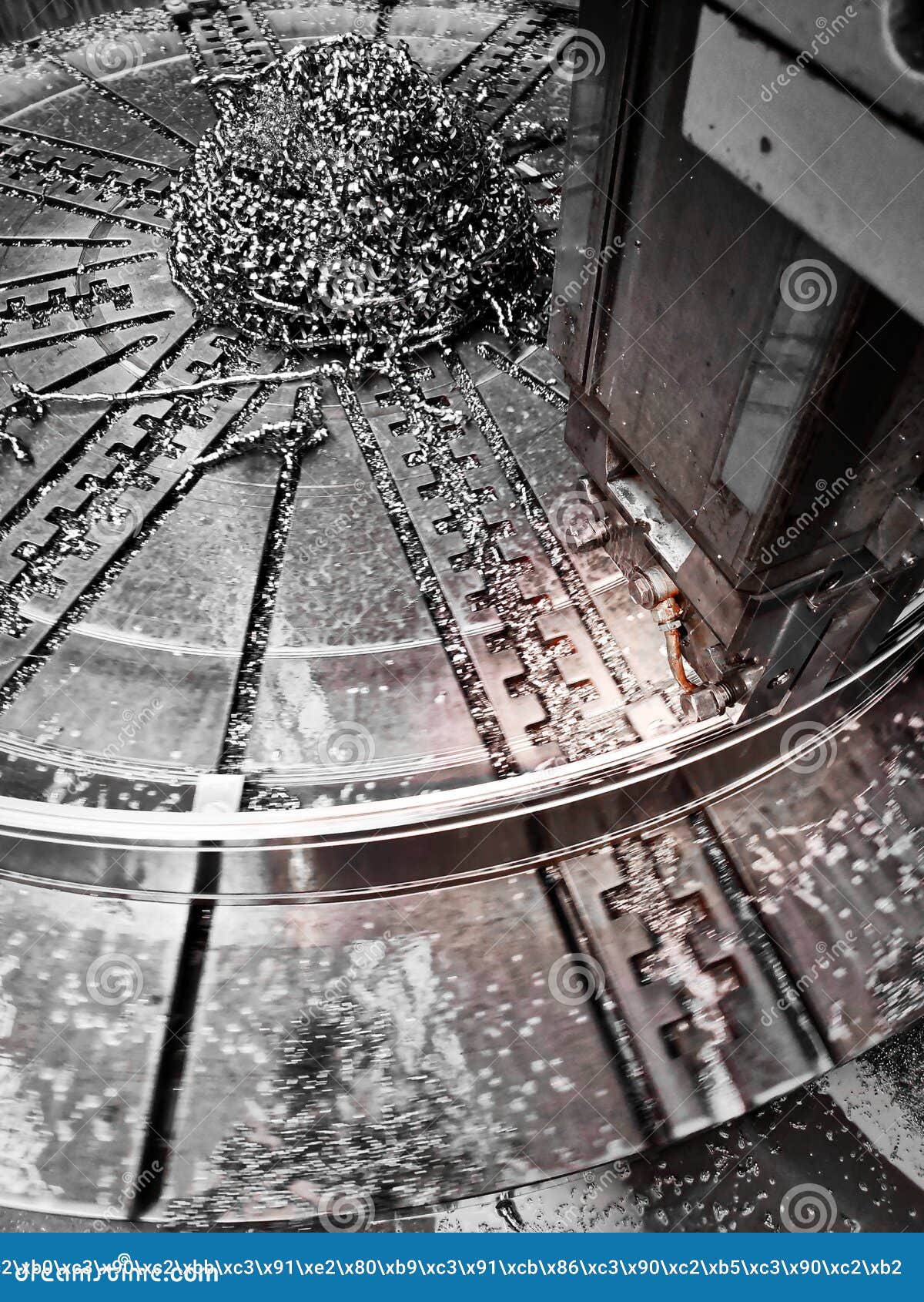 Photo Production Process Metal Processing with a Tool Cutter on a ...